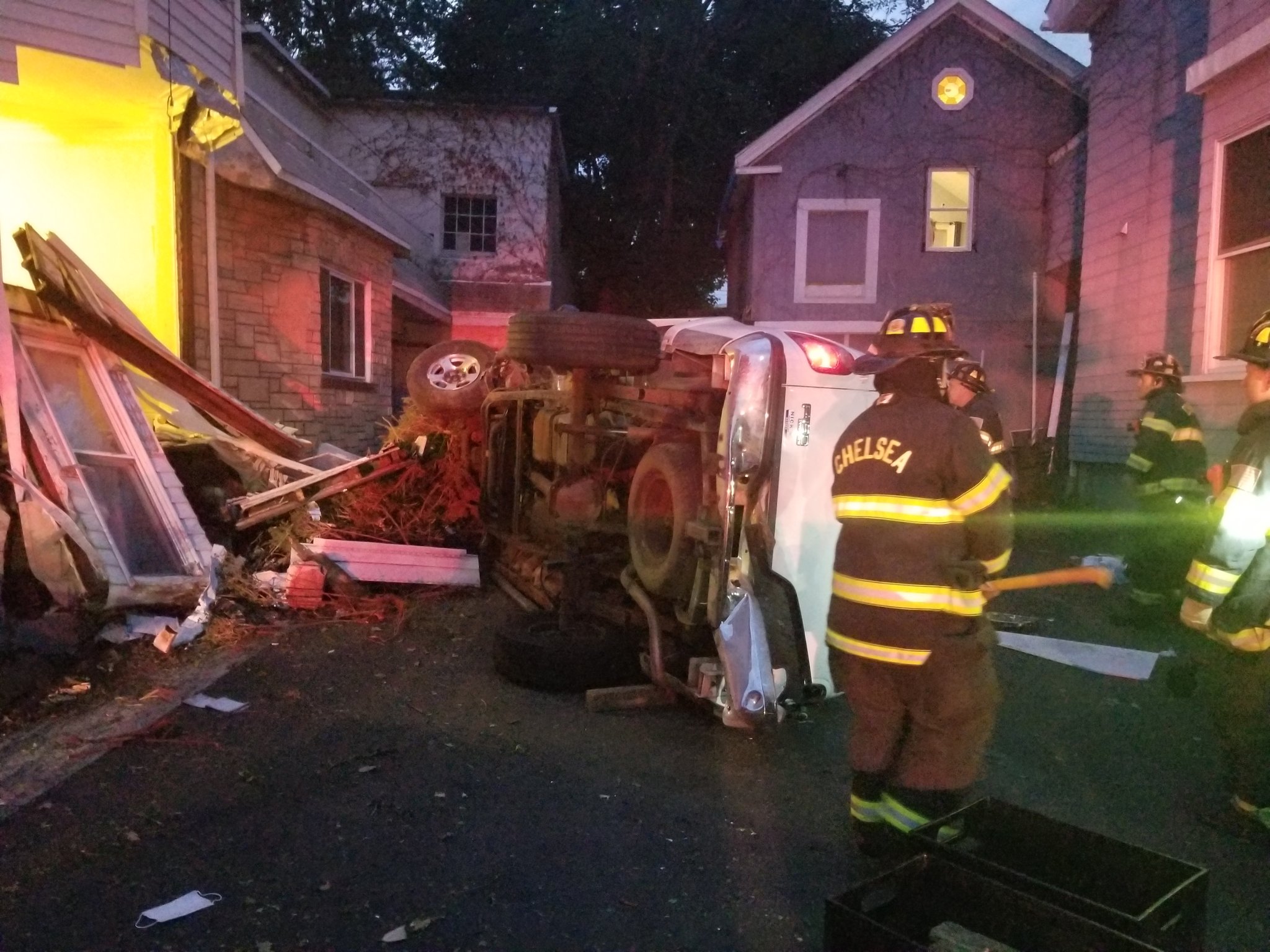 Driver crashes into home in Chelsea, causes significant damages ...