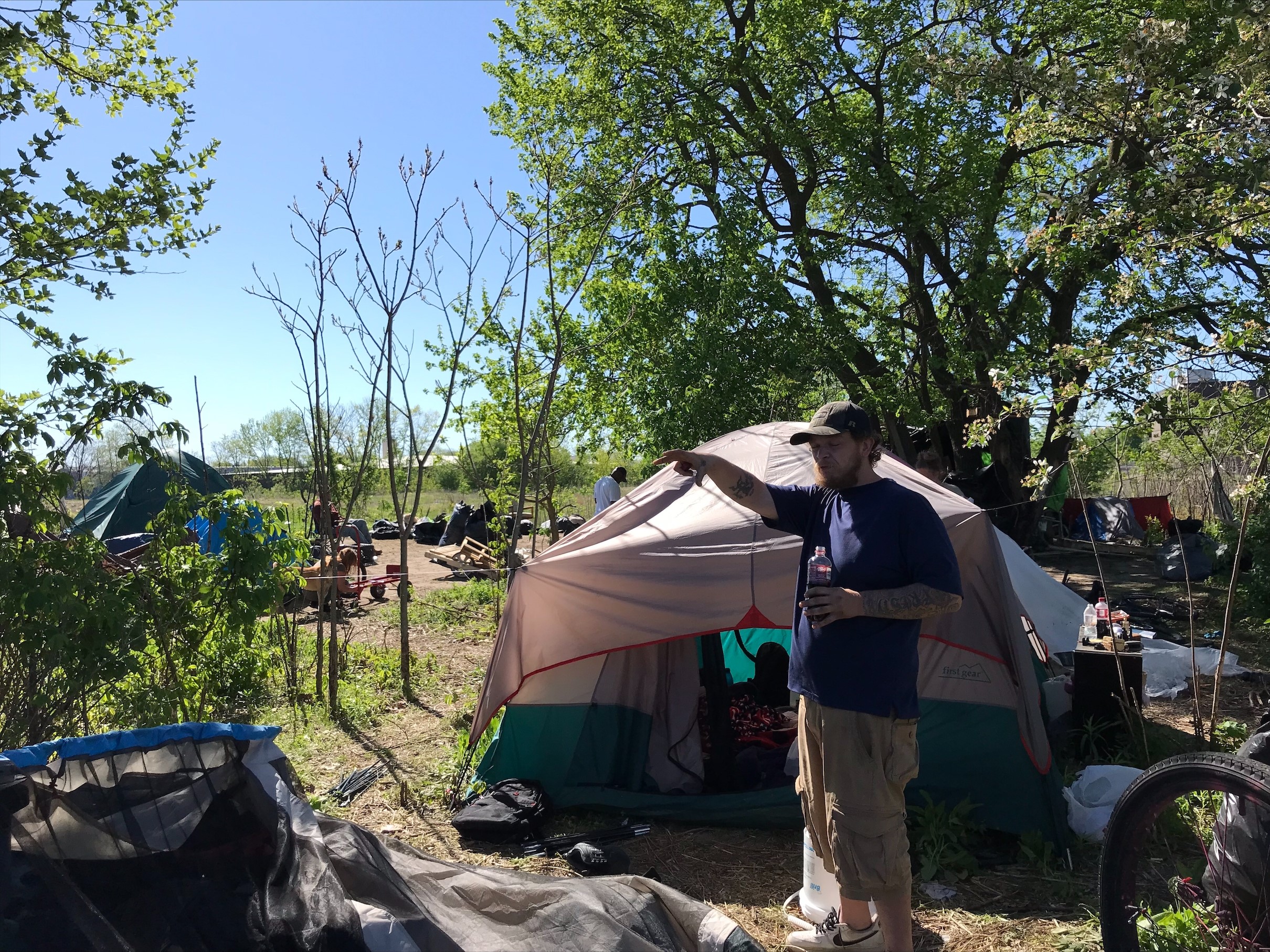 Downtown Kalamazoo homeless encampment forced out by Kalamazoo ...