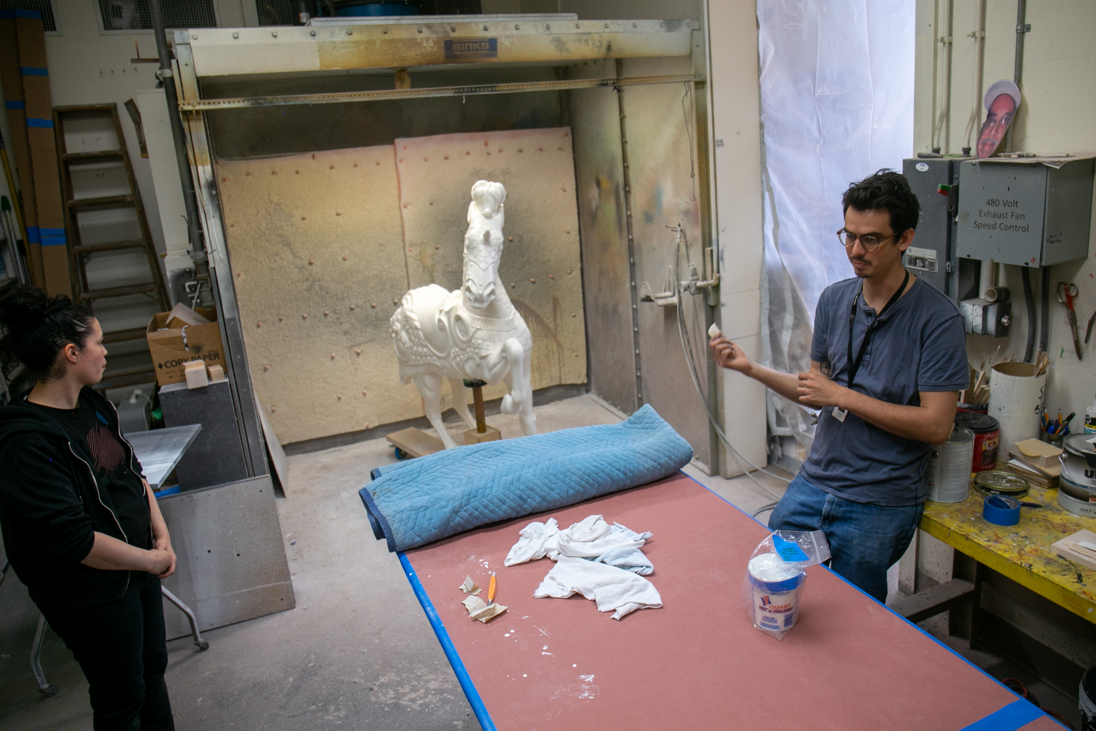 Behind the scenes of Grand Rapids Public Museum's carousel animal ...