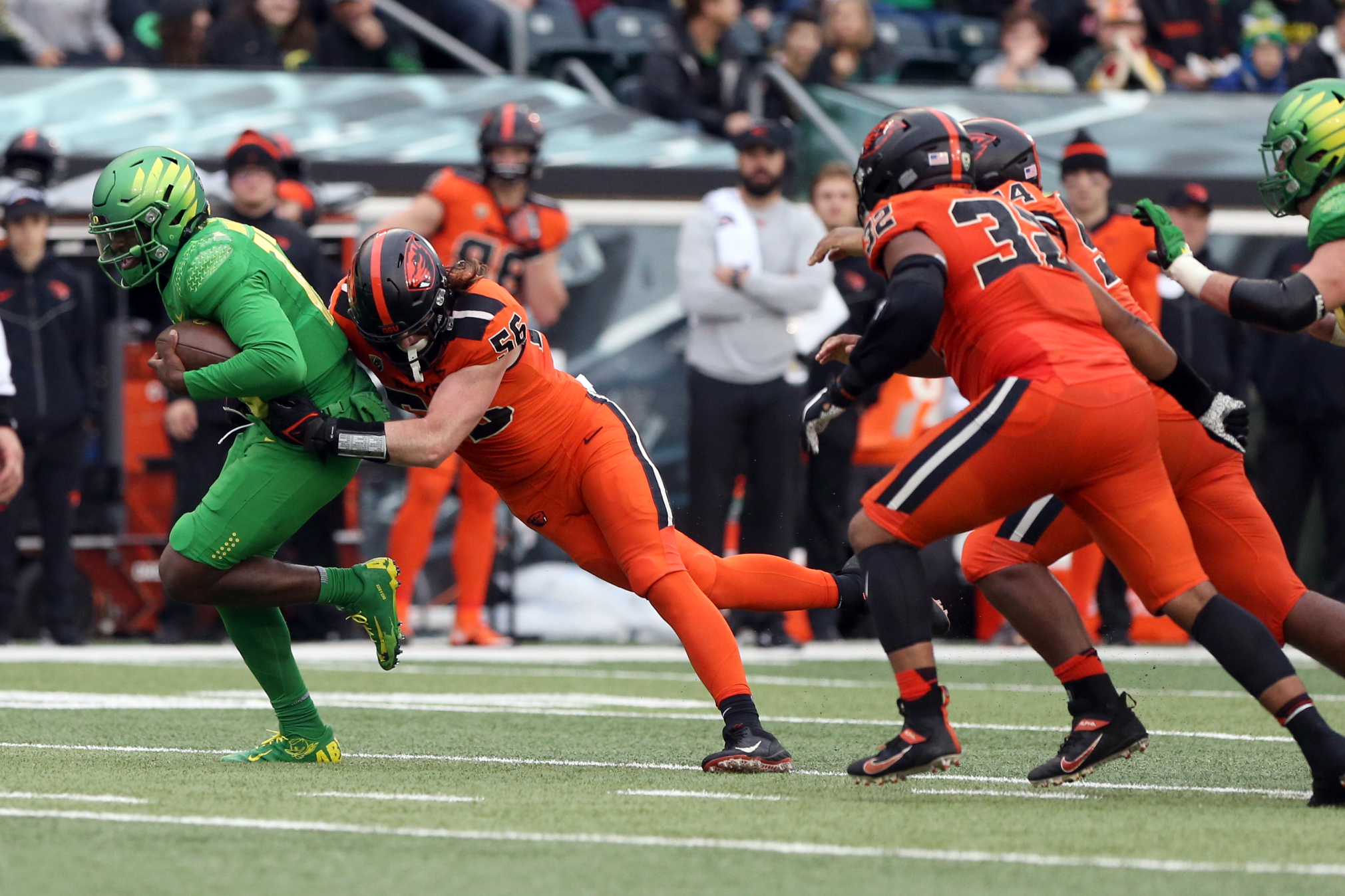 No. 11 Oregon Ducks vs. Oregon State Beavers: Nov. 27, 2021 ...