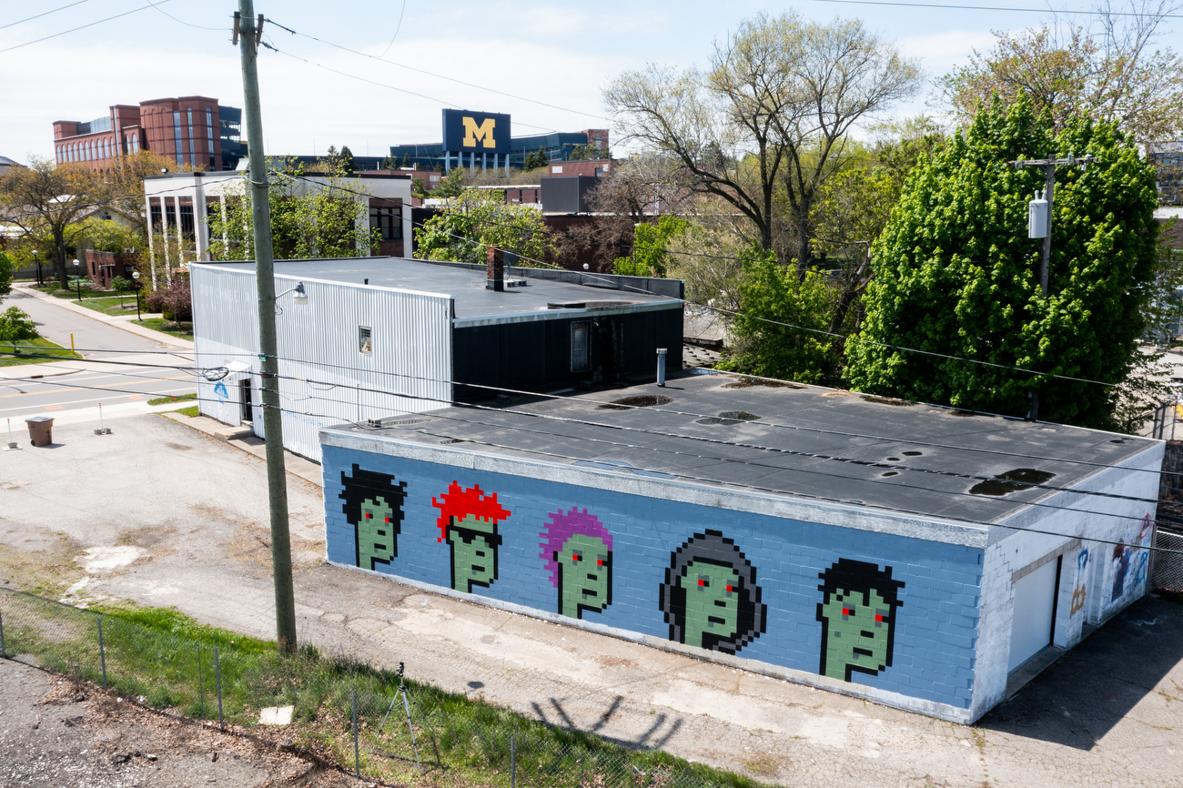 Owner of venue near Big House paints NFT-based mural - mlive.com