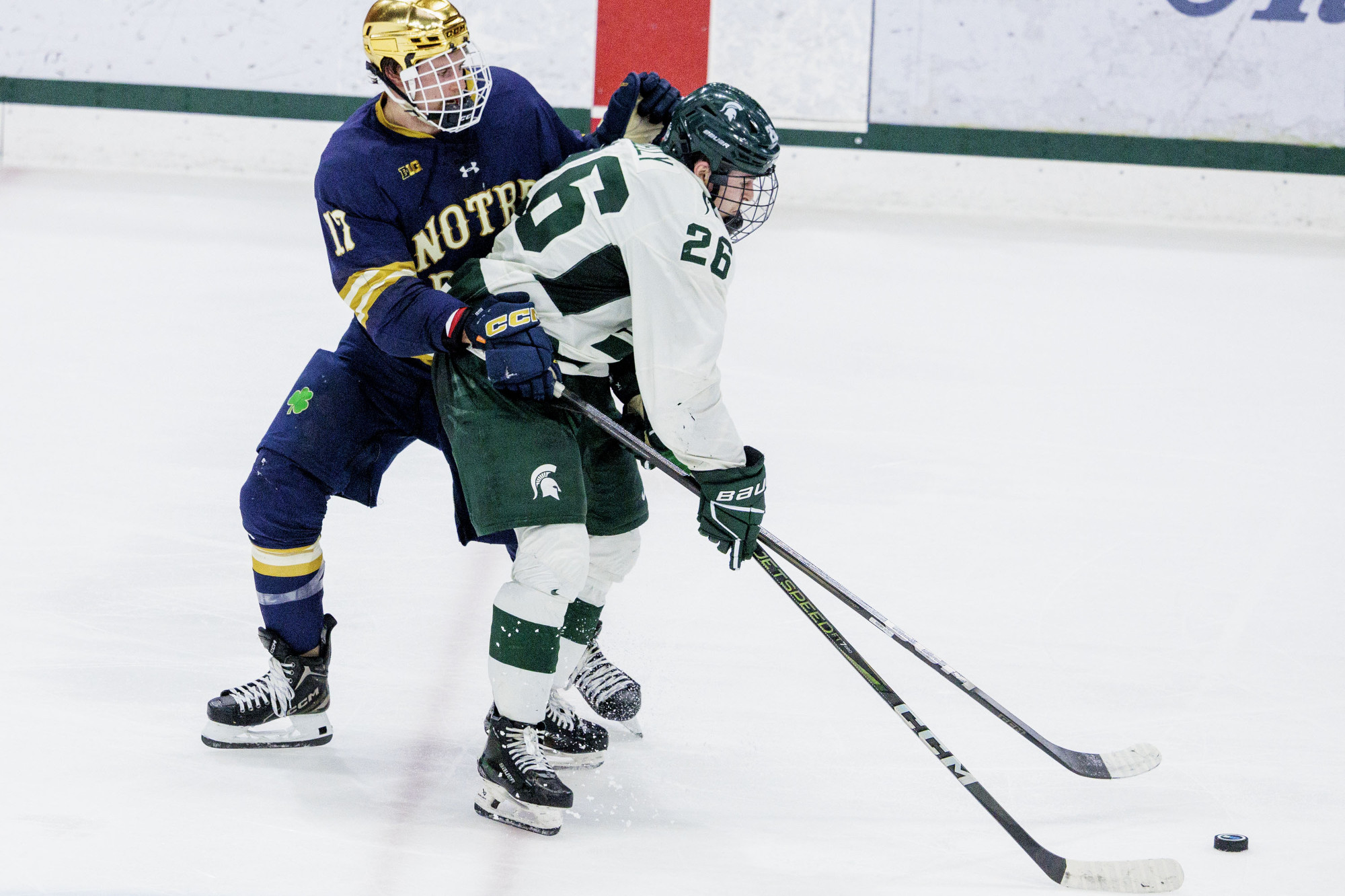 Michigan State hosts Notre Dame for Big Ten hockey tournament semifinal ...