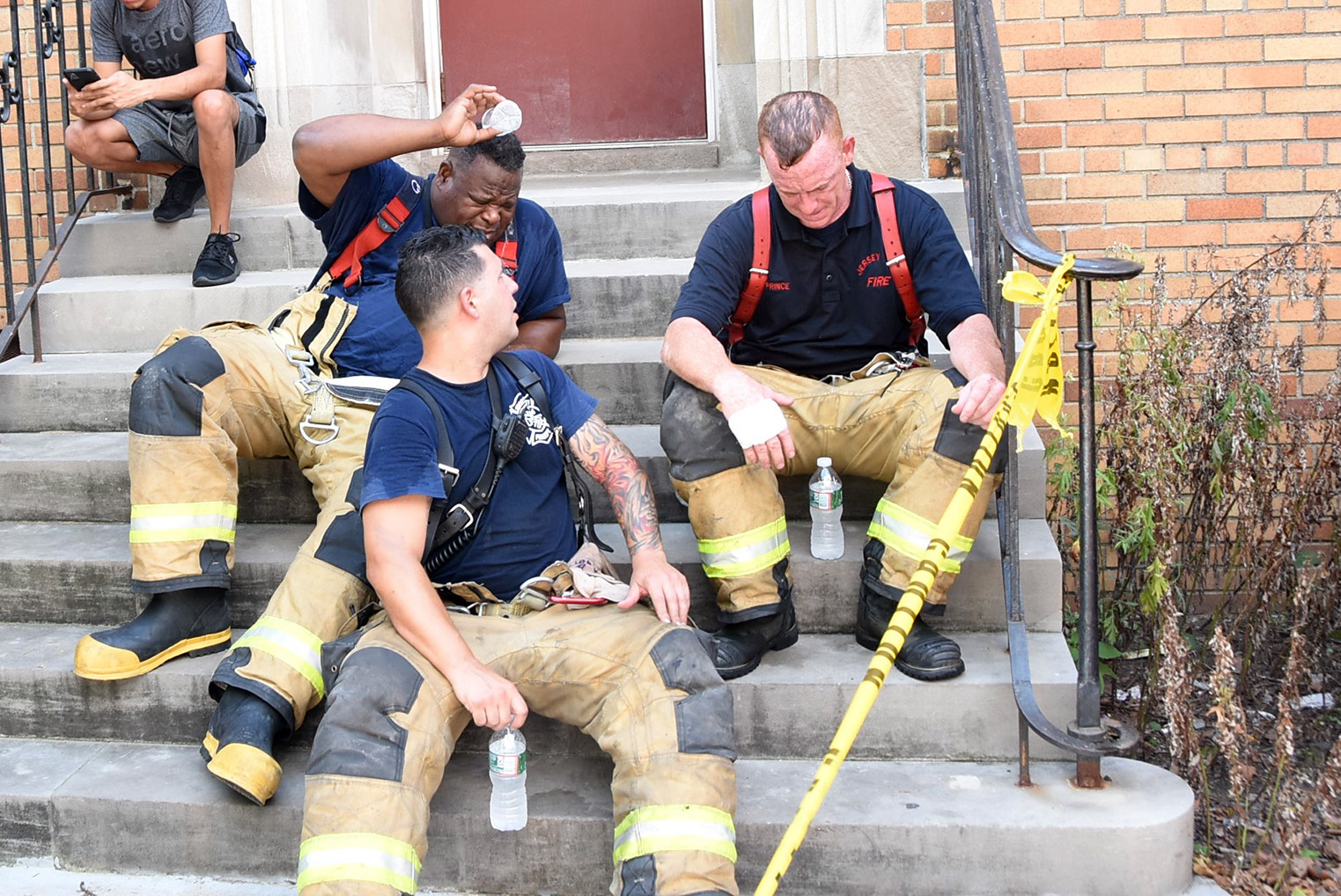 Jersey City firefighters battle blaze and heat, July 28, 2020 - nj.com