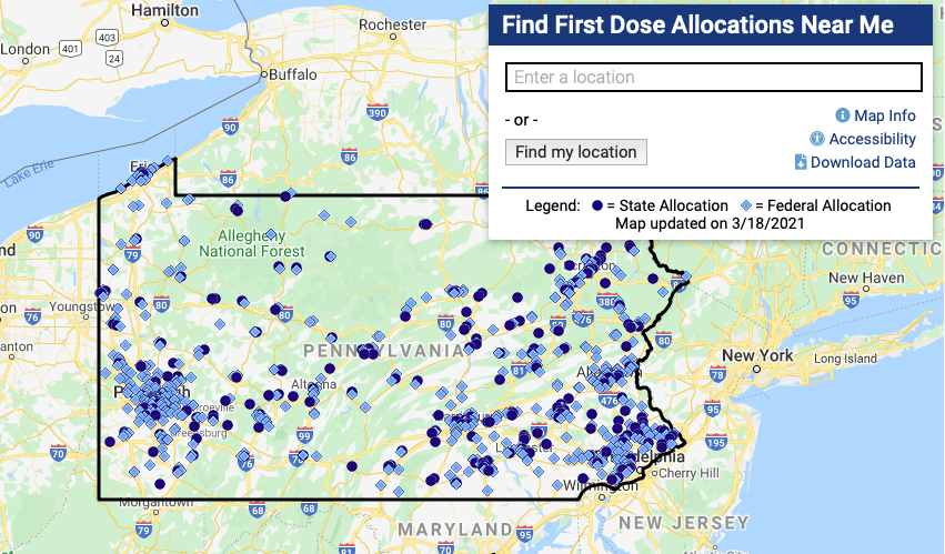 Pa. improves COVID-19 vaccine finder map, although it still lacks ...