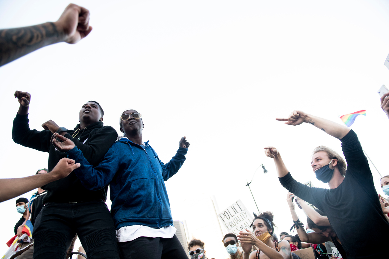 Nonviolent protesters march and dance in the city of Detroit - mlive.com
