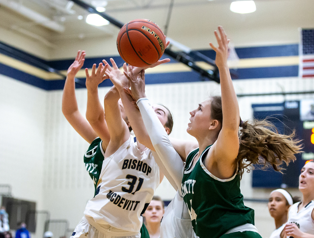 Trinity defeats Bishop McDevitt 44-40 in girls high school basketball ...