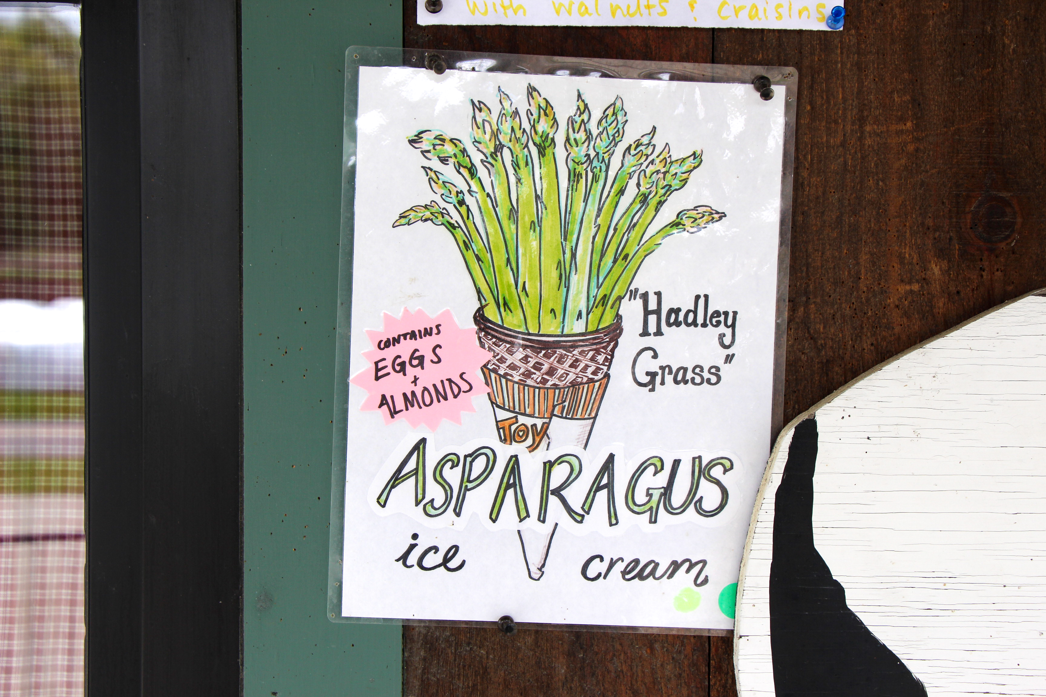 Hadley Grass asparagus ice cream at Flayvors of Cook Farm in Hadley ...