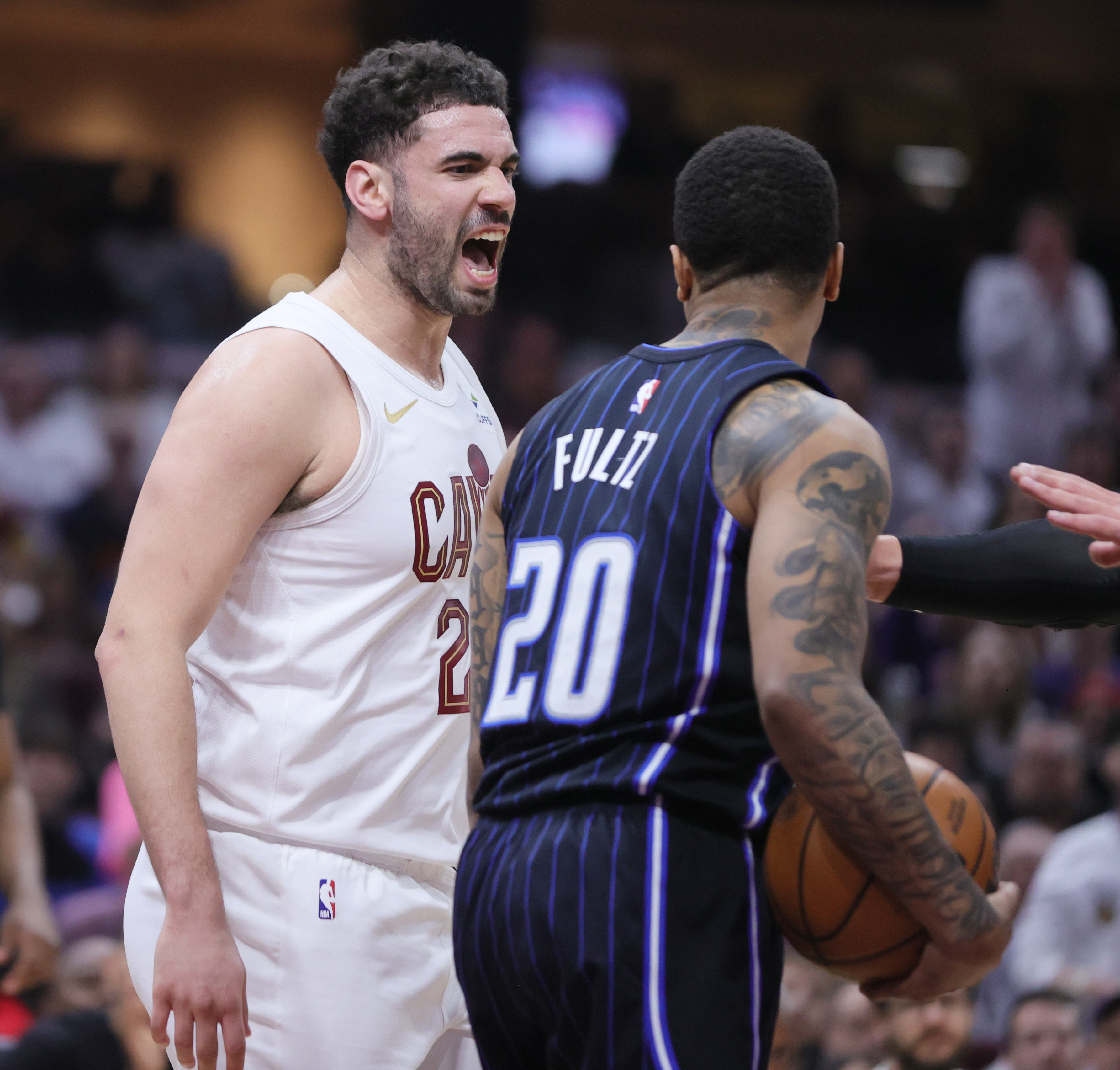 Cleveland Cavaliers vs. Orlando Magic in game 1, first round of the NBA ...