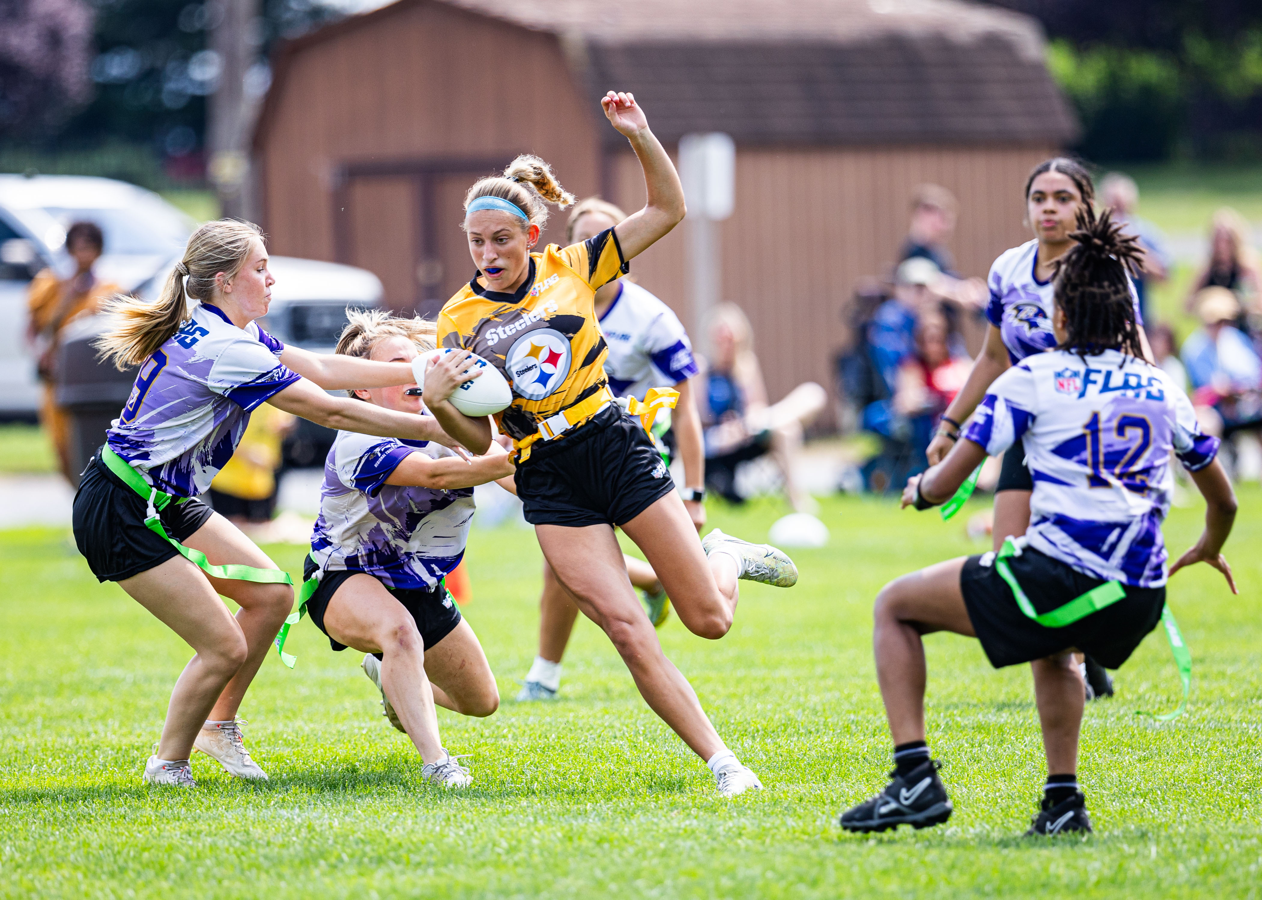First round of the Big 33 girls flag football tournament - pennlive.com
