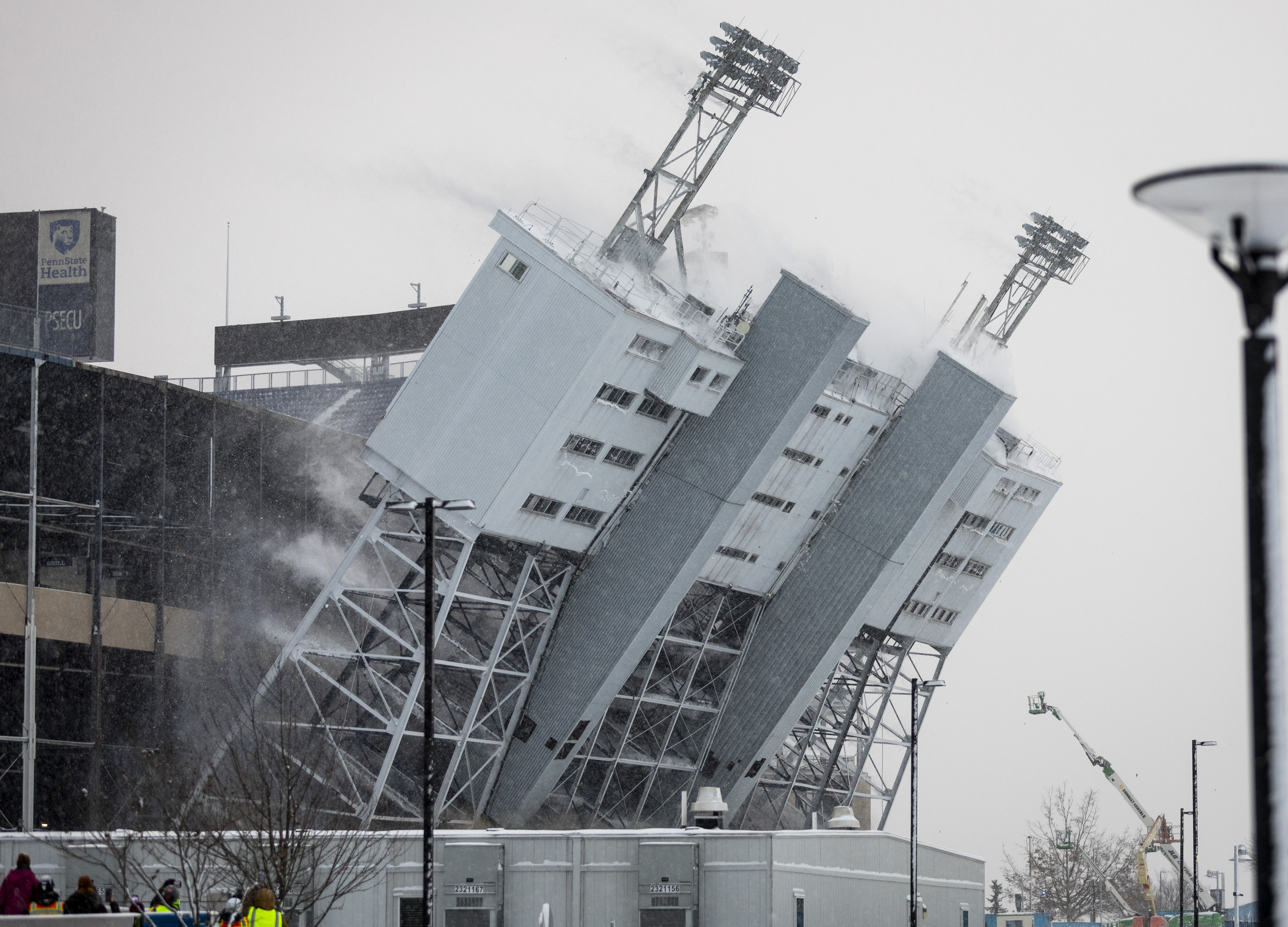 Beaver Stadium press box demolition - pennlive.com