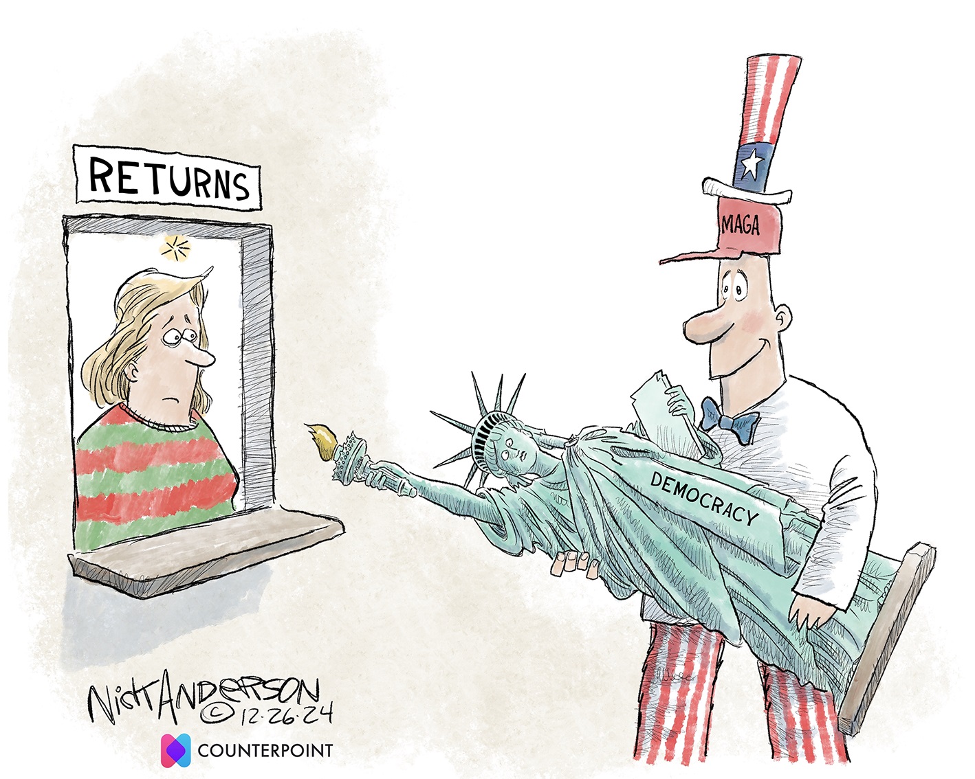 Editorial cartoons for Dec. 29, 2024 - oregonlive.com