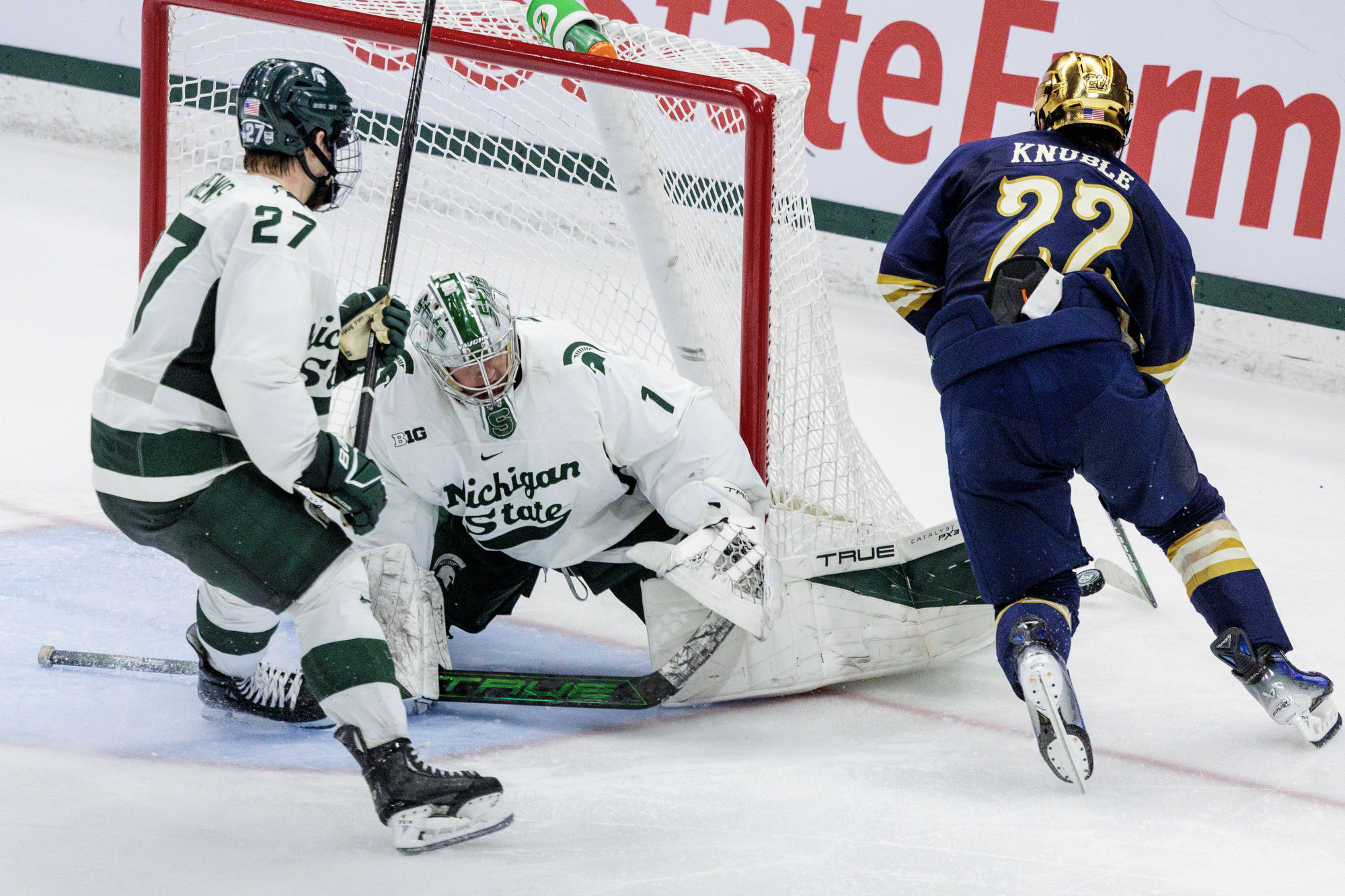 Michigan State hosts Notre Dame for Big Ten hockey tournament semifinal ...
