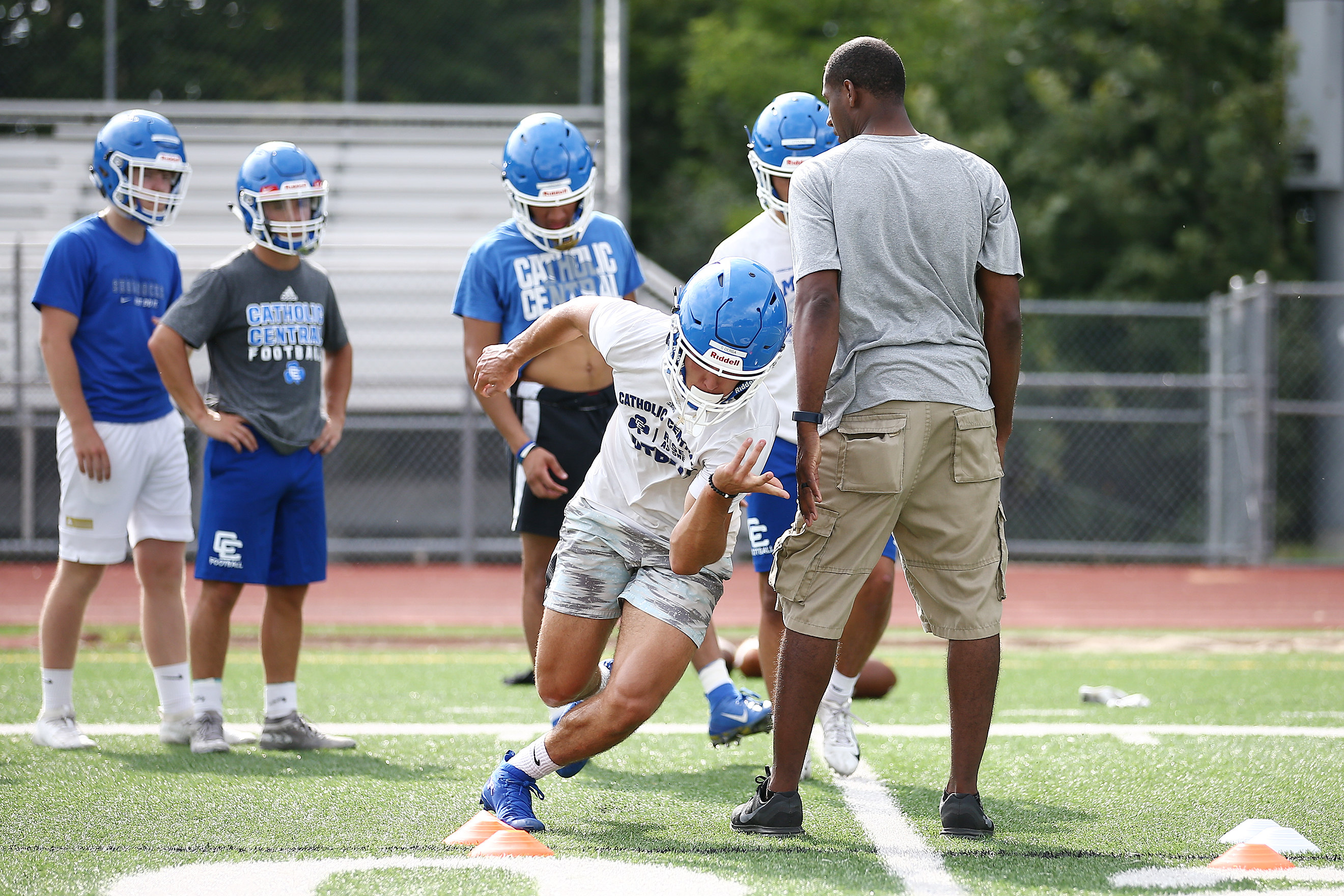 Detroit Catholic Central's first football practice of 2019 season ...