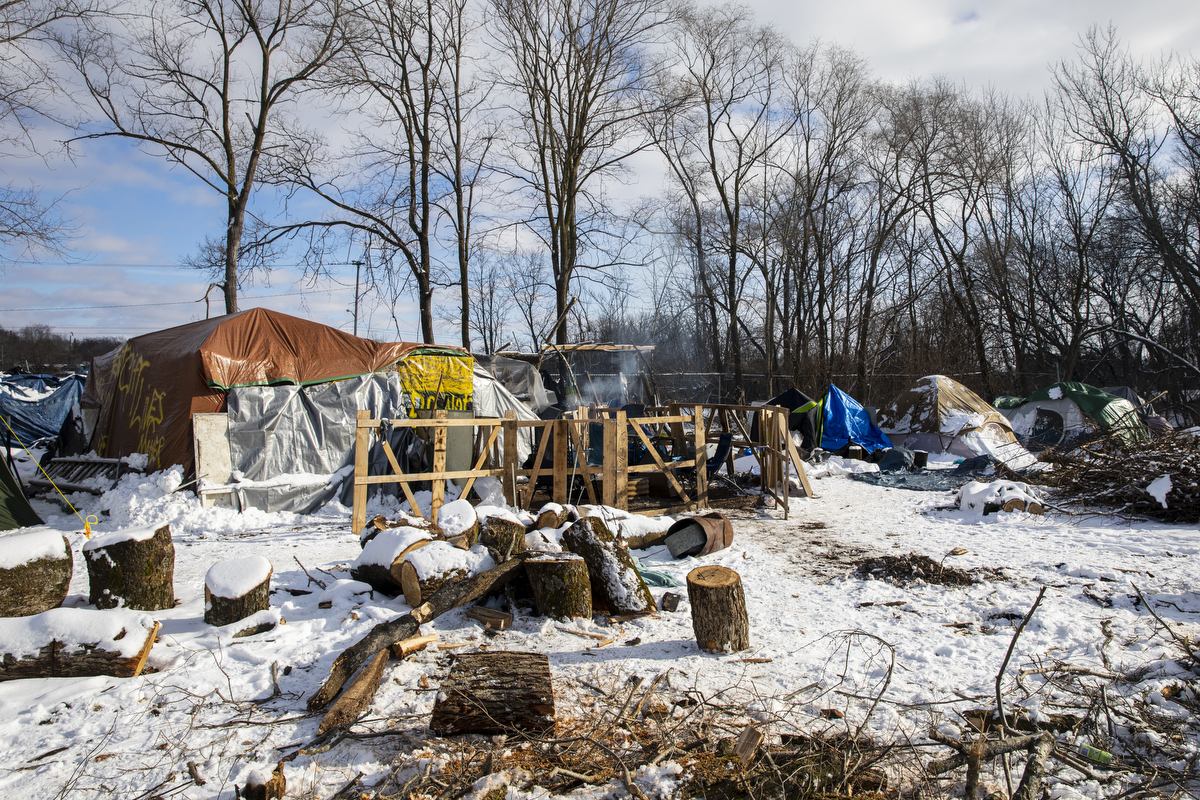 Mills Street homeless encampment in Kalamazoo - mlive.com