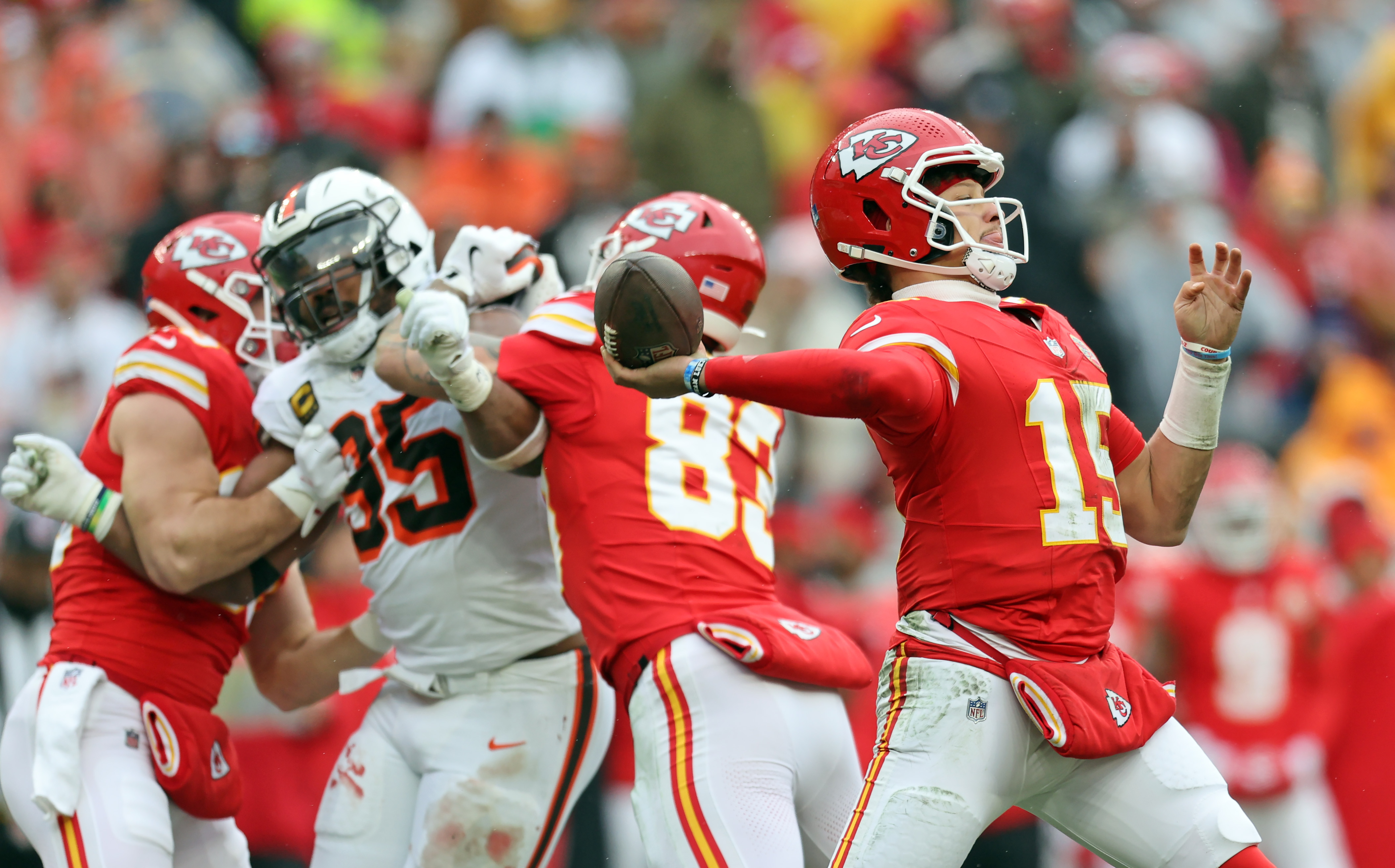 Cleveland Browns DE Myles Garrett vs. the Kansas City Chiefs, December ...