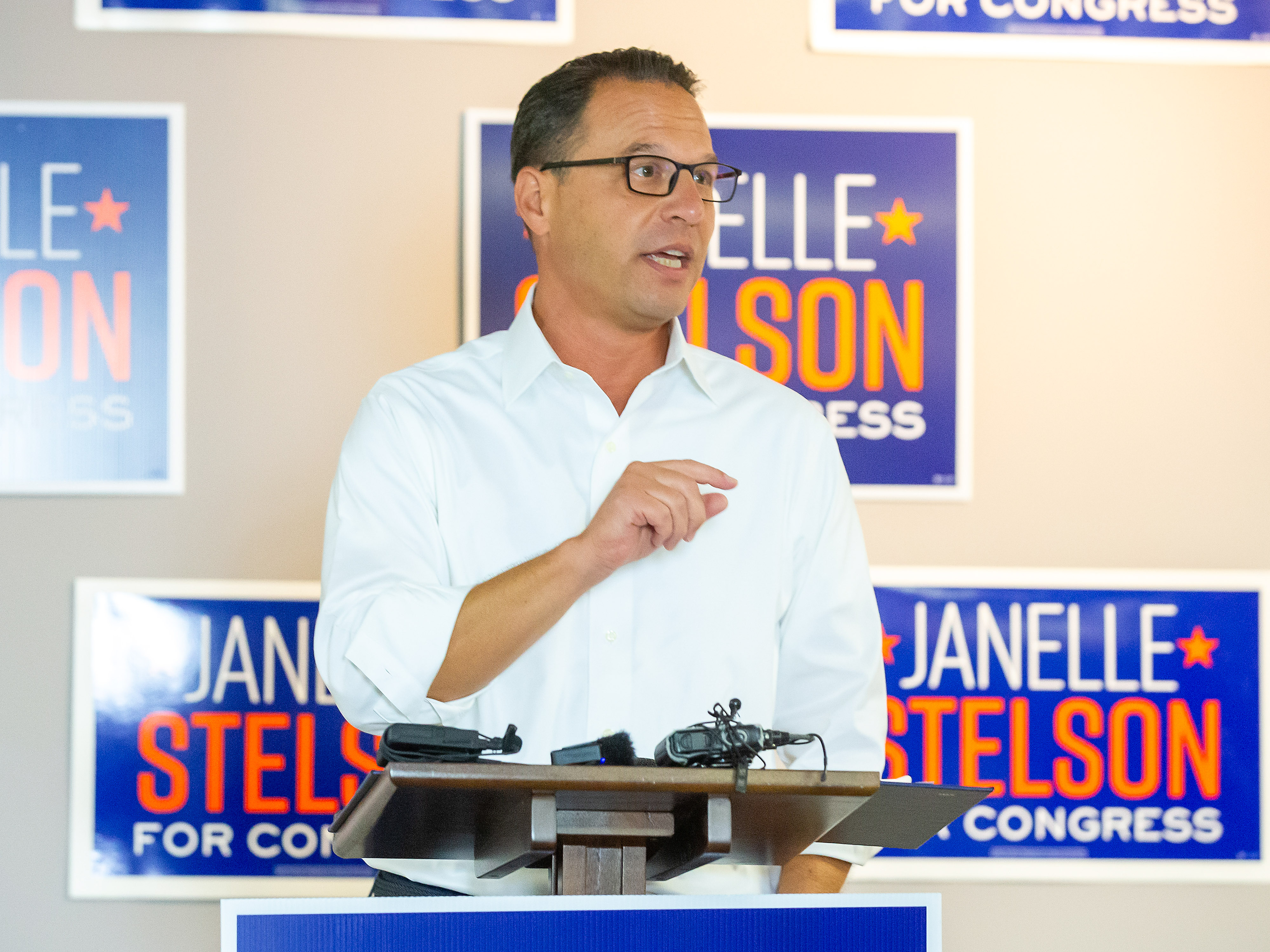 Governor Shapiro speaks at Janelle Stelson campaign event - pennlive.com