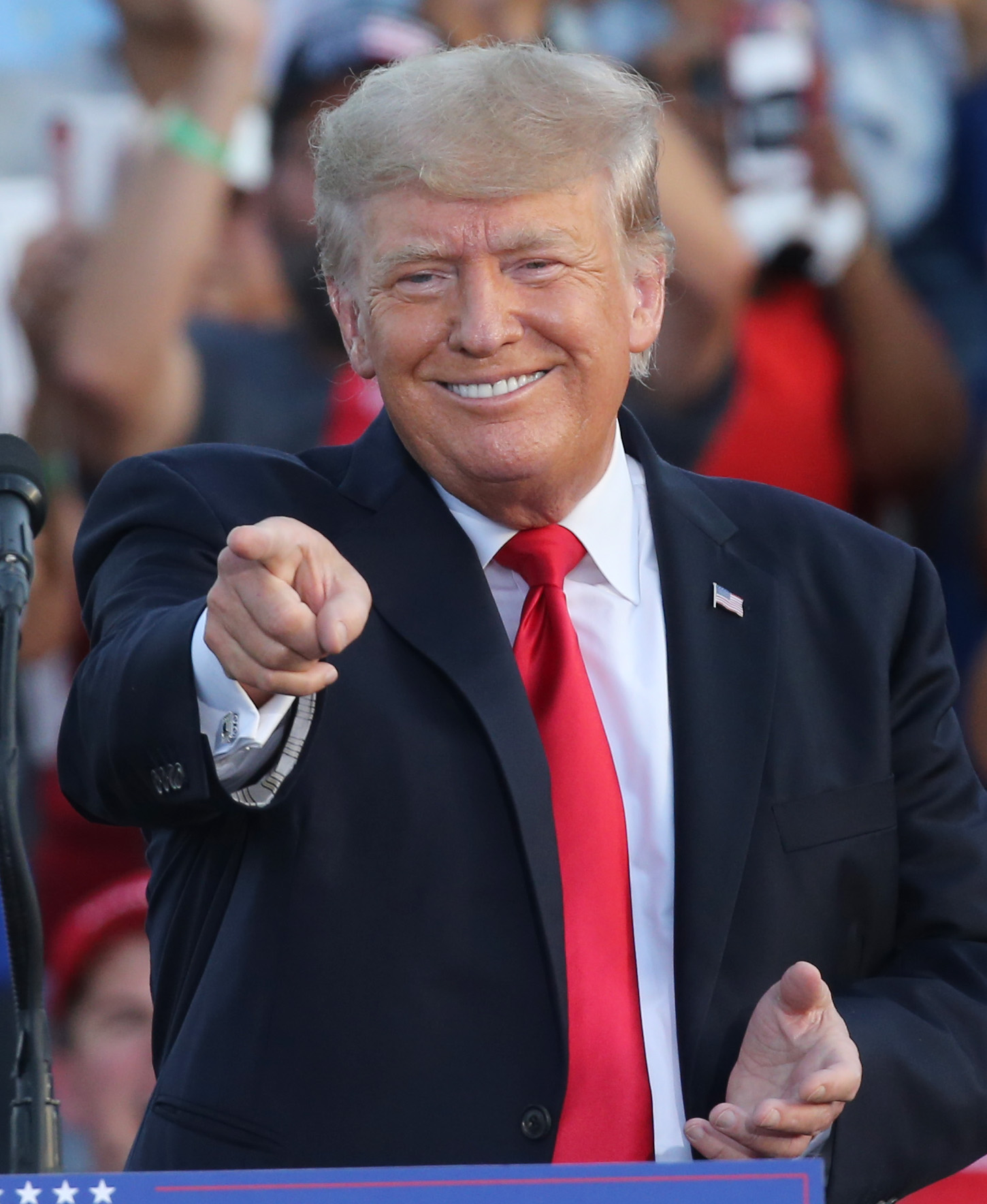 President Donald Trump holds first rally since leaving office at the ...