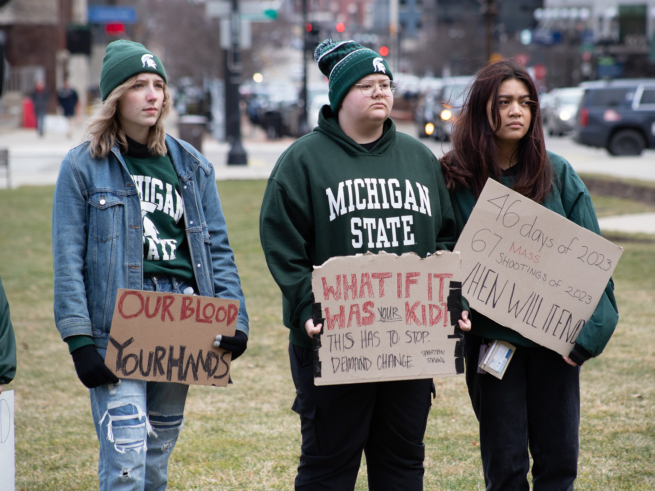 Michigan State students protest gun violence at state capitol - mlive.com