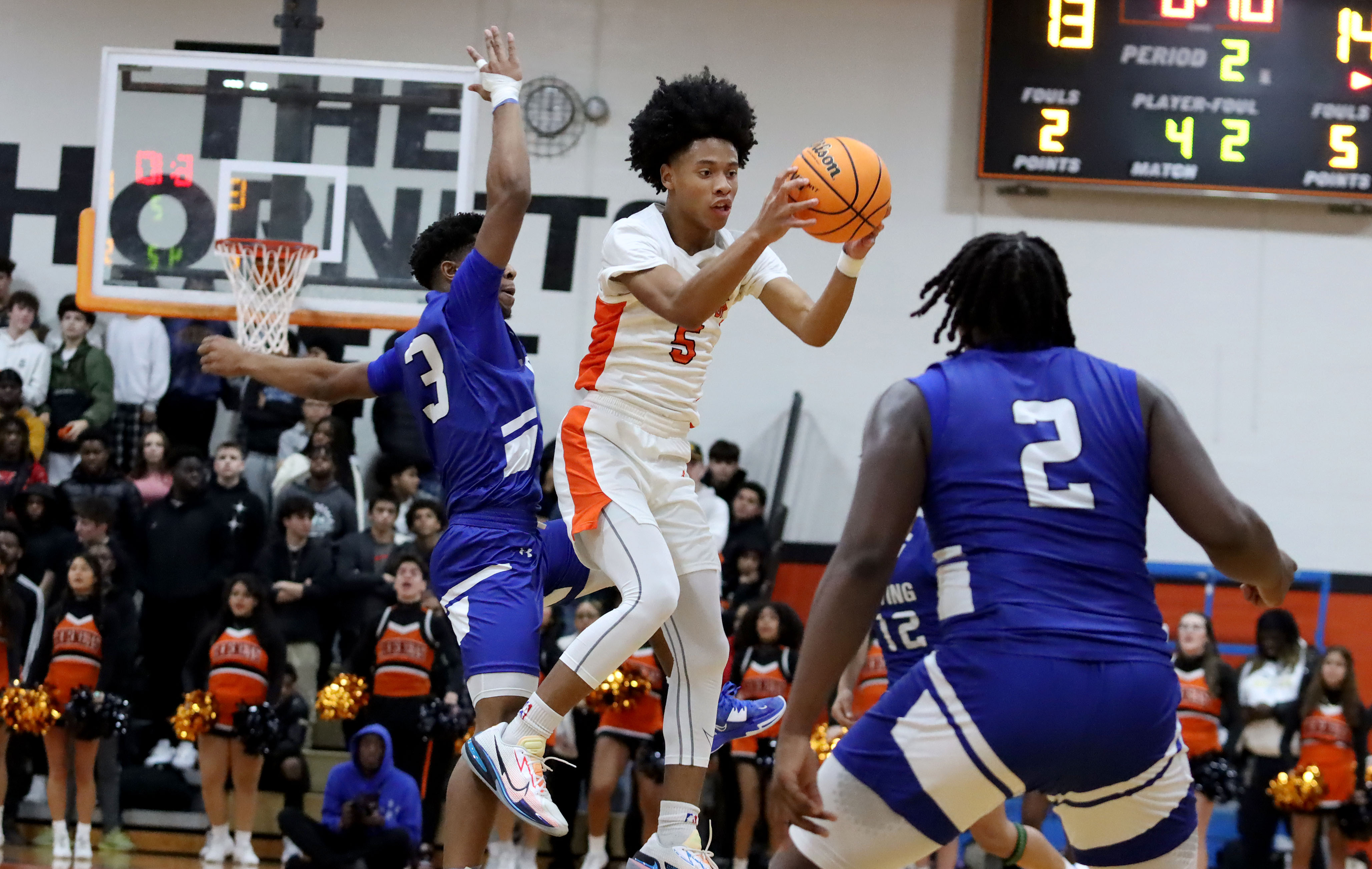 High school boys basketball, Ewing at Hamilton West, held at Hamilton ...