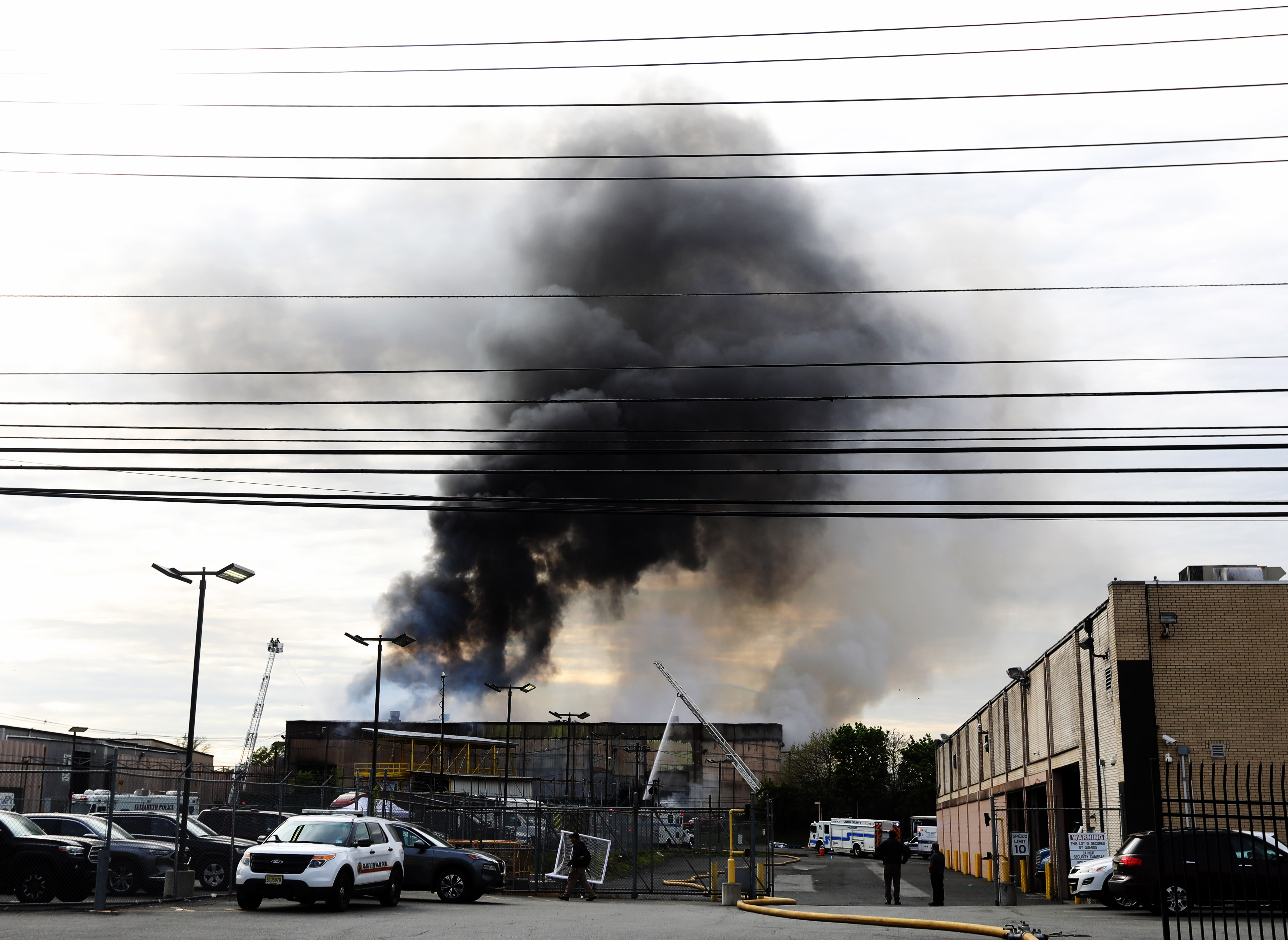 Firefighters battle 5-alarm fire - nj.com