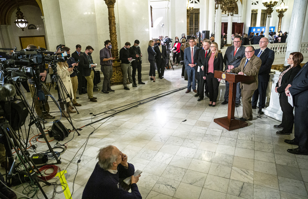 House and Senate speak to Gov. Tom Wolf’s final budget address ...