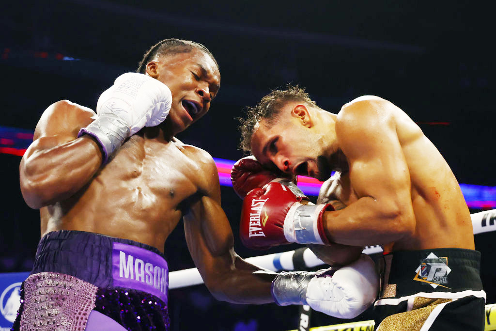 Abdullah Mason trains for his upcoming fight June 7, 2025, against ...