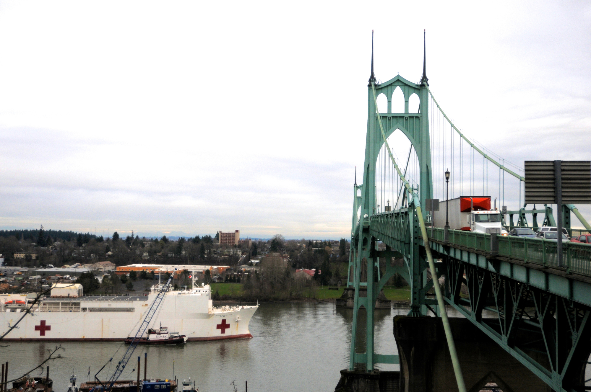 USNS Mercy visits Portland's Vigor Industrial in 2015 - oregonlive.com