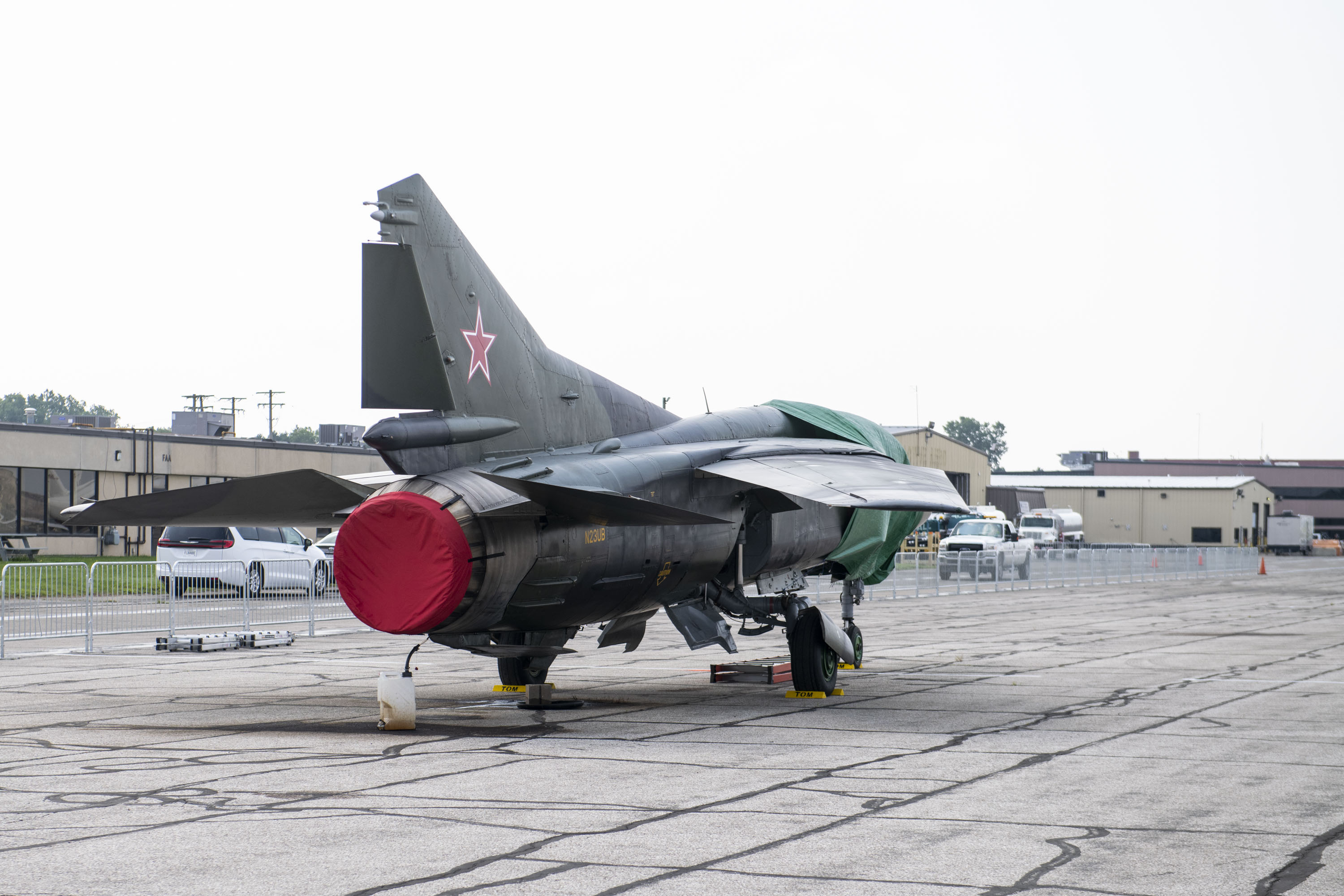 Crash site of the MiG-23 demonstration plane - mlive.com