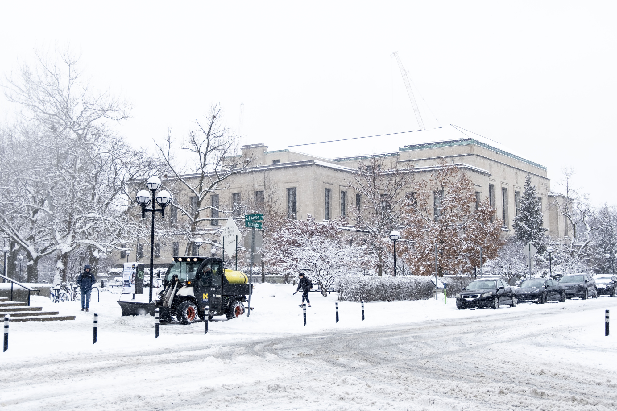 Snow falls over Ann Arbor Tuesday, Jan. 30 2024 - mlive.com