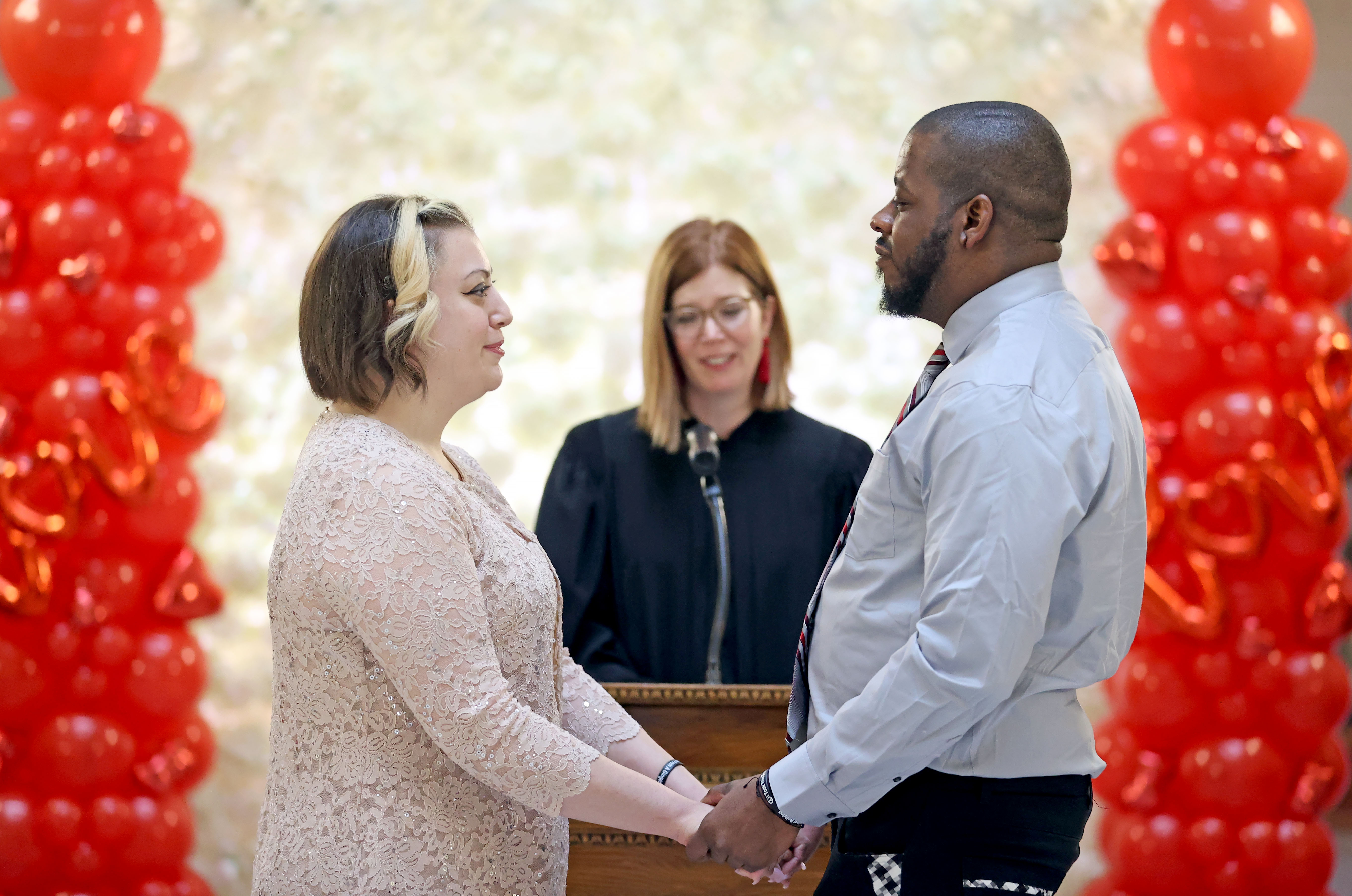 Valentine’s Day weddings at Cleveland City Hall, February 14, 2024 ...