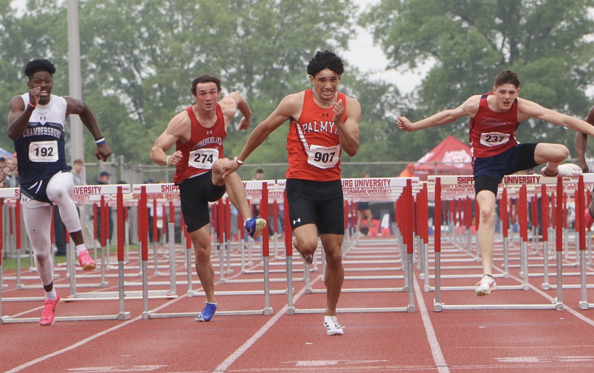 Mid-Penn Conference athletes compete during the 2024 District 3 track ...