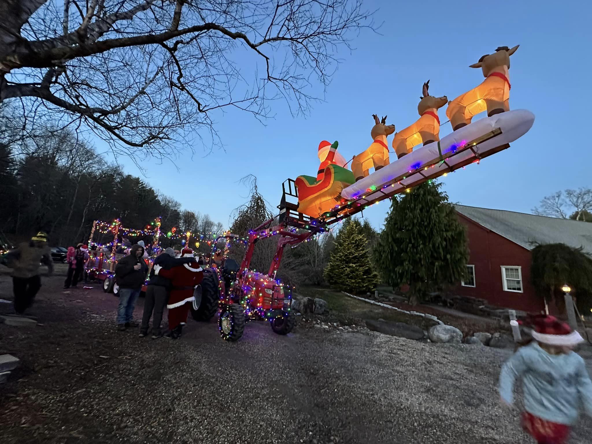 Wyben first annual Lighted Tractor Christmas Parade - masslive.com