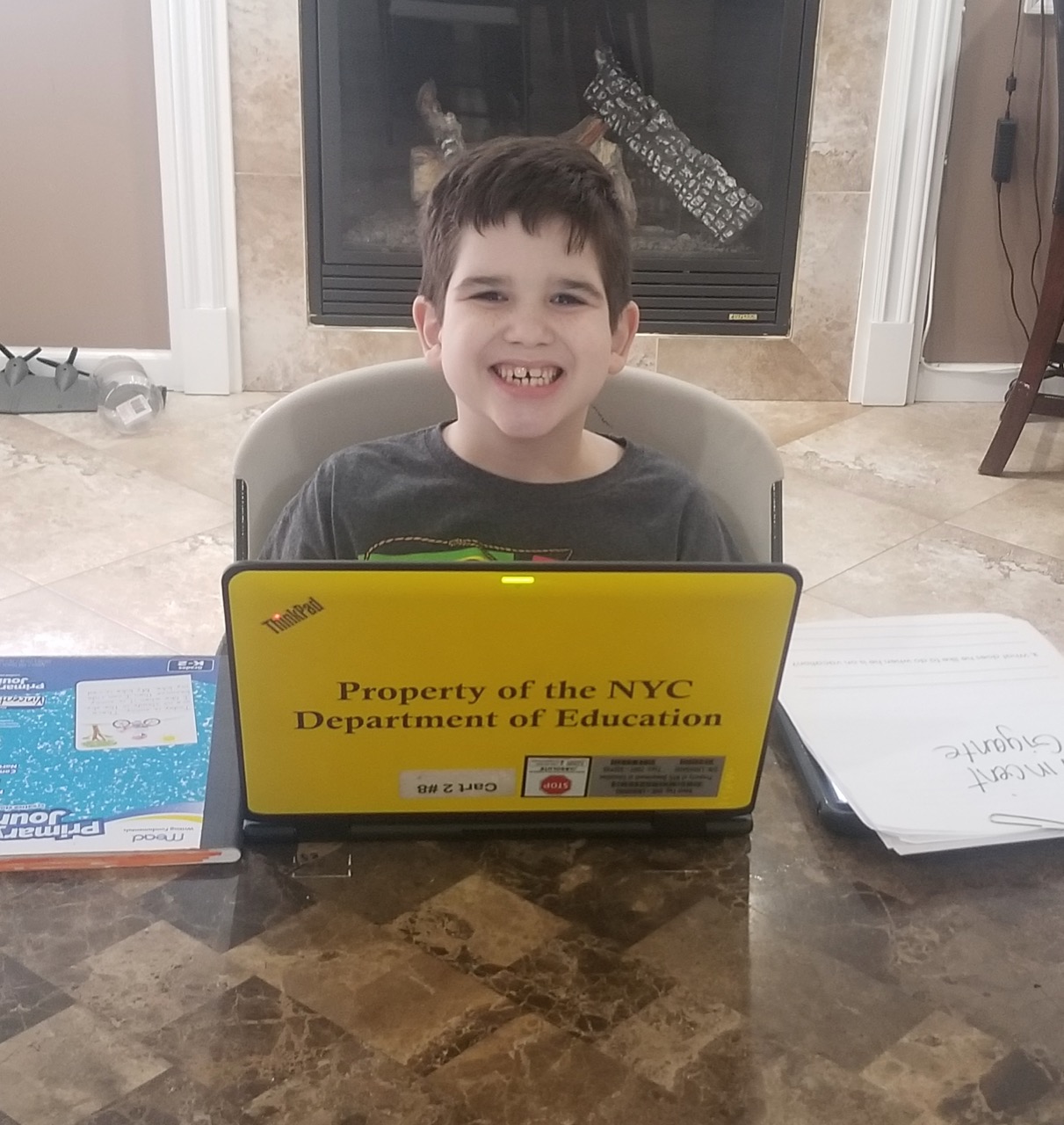 Students participate in remote learning in Staten Island schools ...