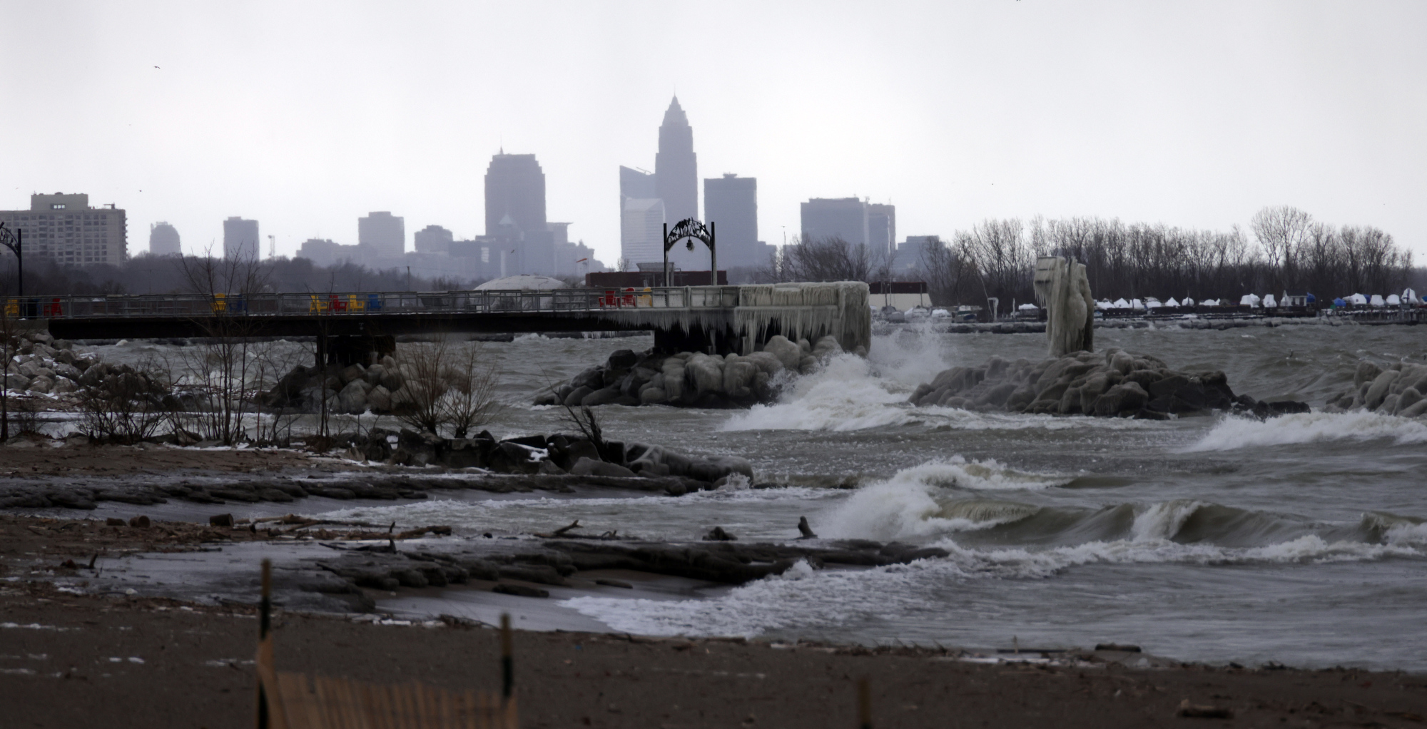 Ice along the Lake Erie shoreline - cleveland.com