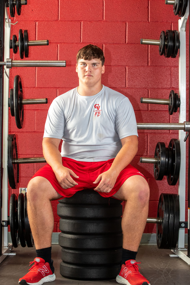 Tyler Merrill is a 6'5" and 300 pound CV lineman, and just 14-years-old ...