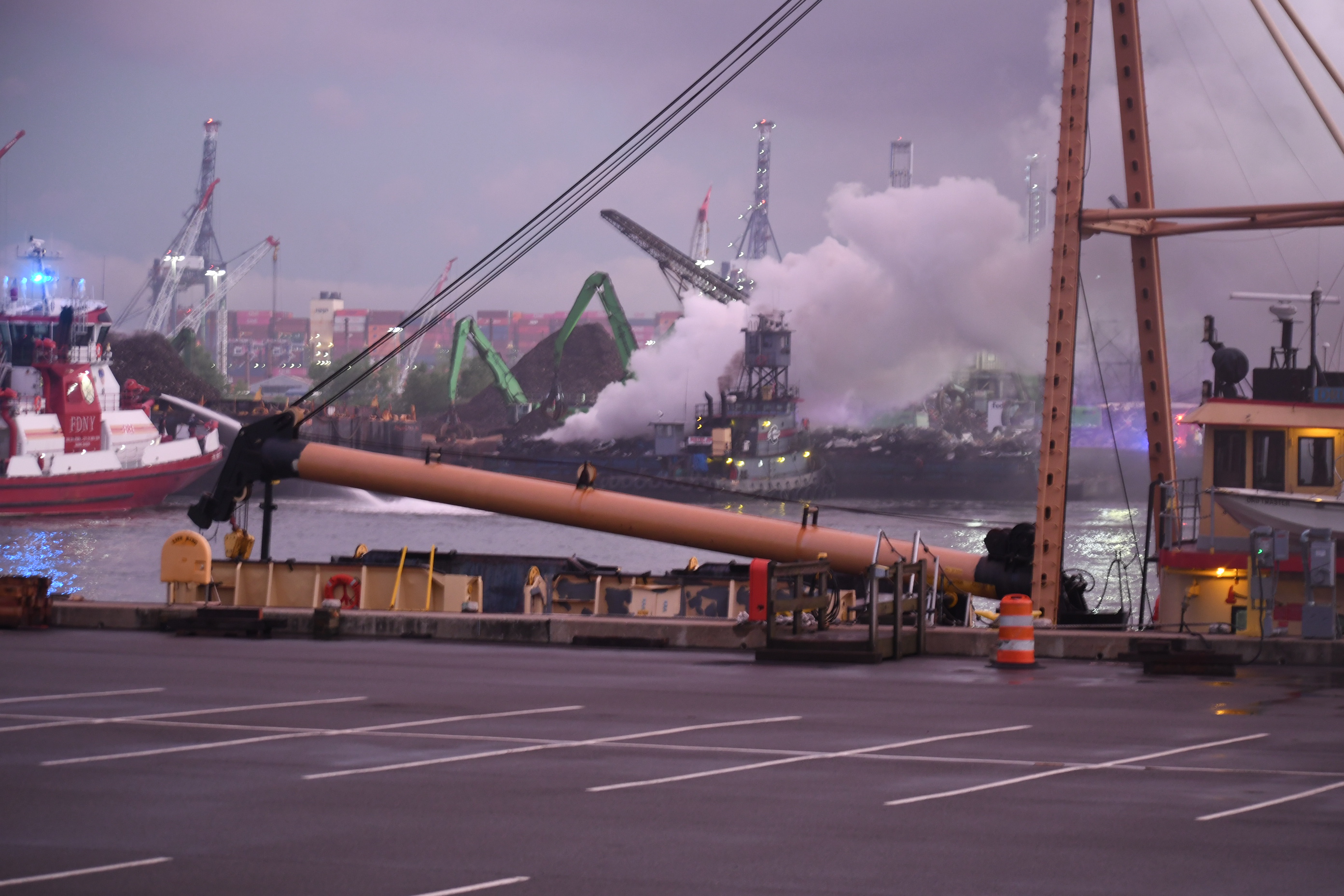 Blaze at Sims Metal, June 30, 2024 - nj.com