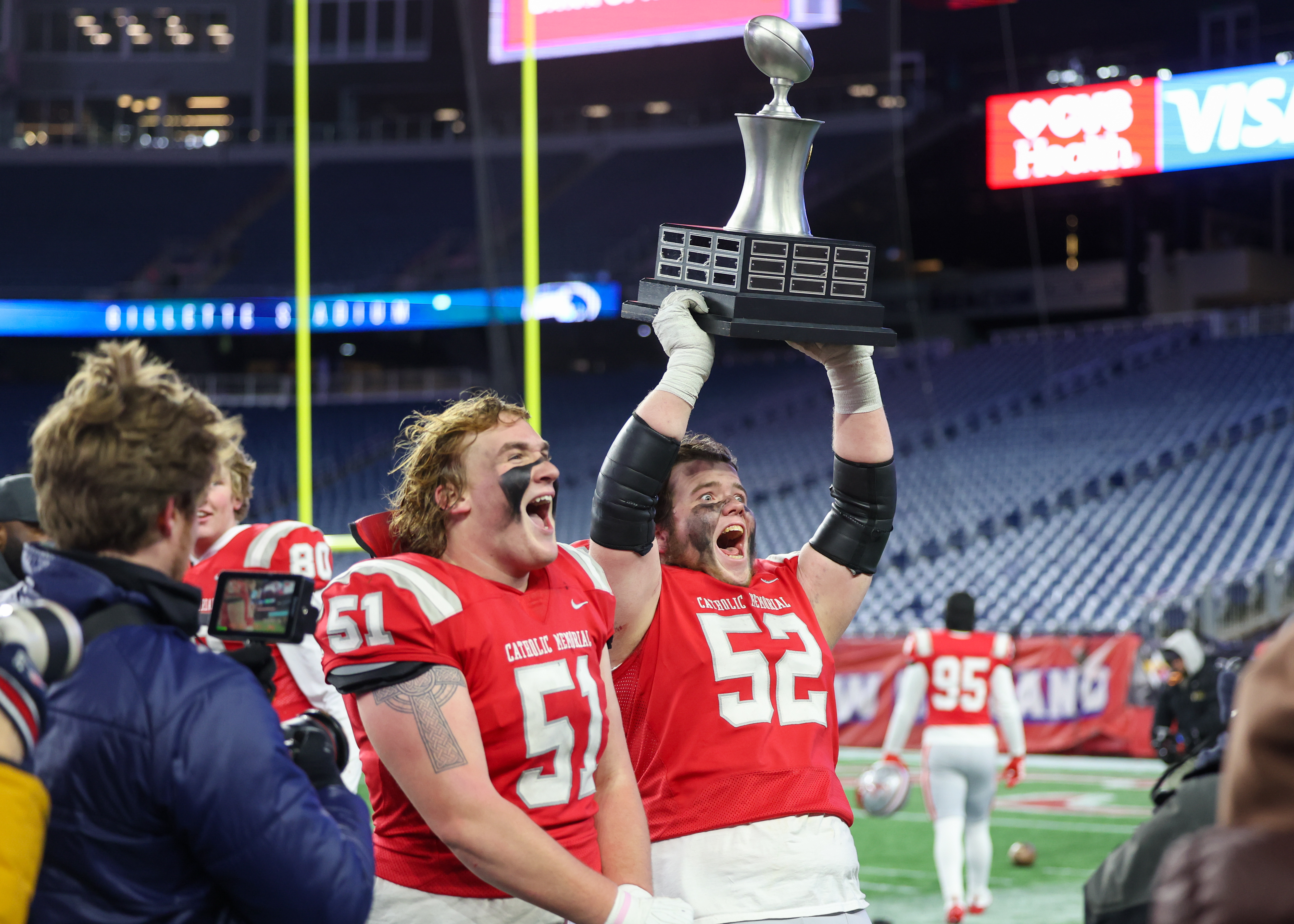 MIAA Div. 2 state championship football Catholic Memorial vs. King ...