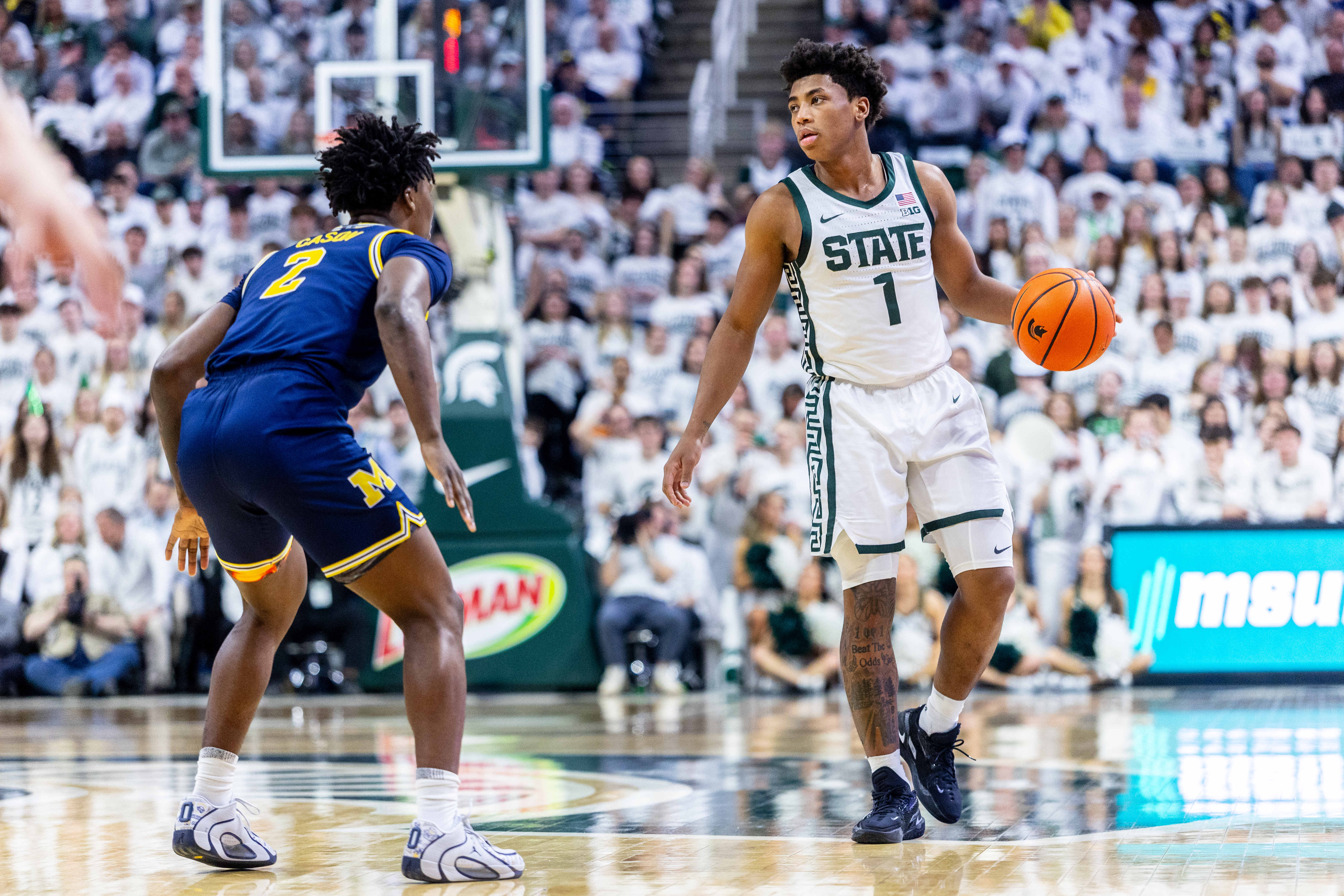 No. 7 Michigan State basketball hosts No. 3 Michigan in rivalry ...