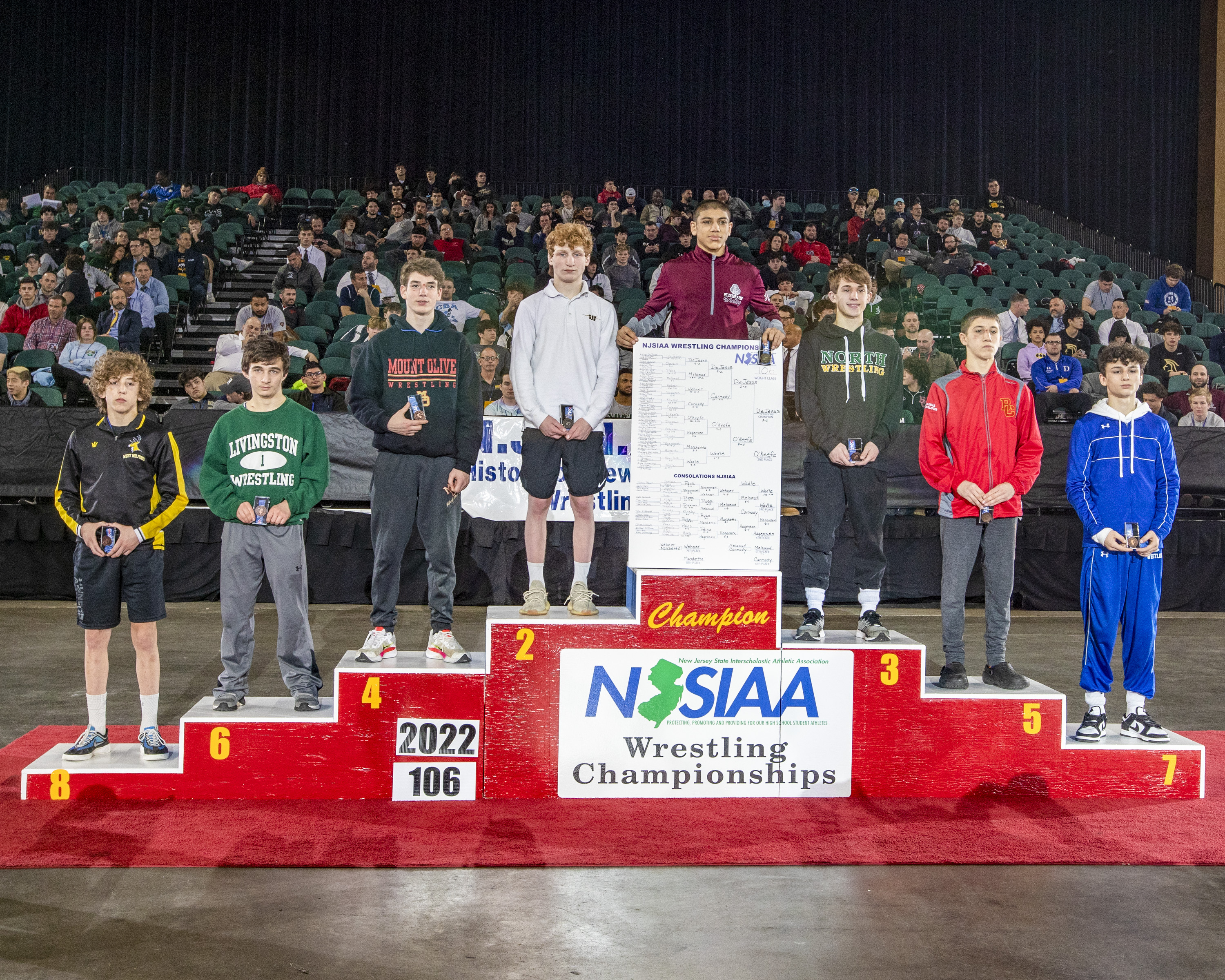 2022 NJSIAA Wrestling State Champions Podiums - nj.com