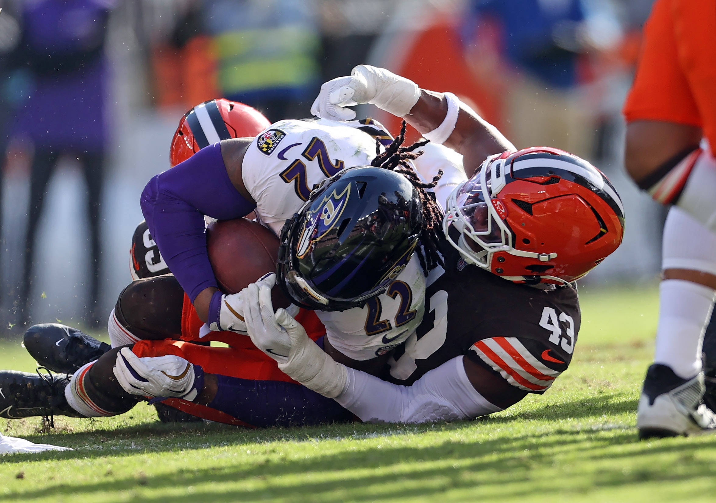 Cleveland Browns defense vs. Baltimore Ravens, October 27, 2024 ...