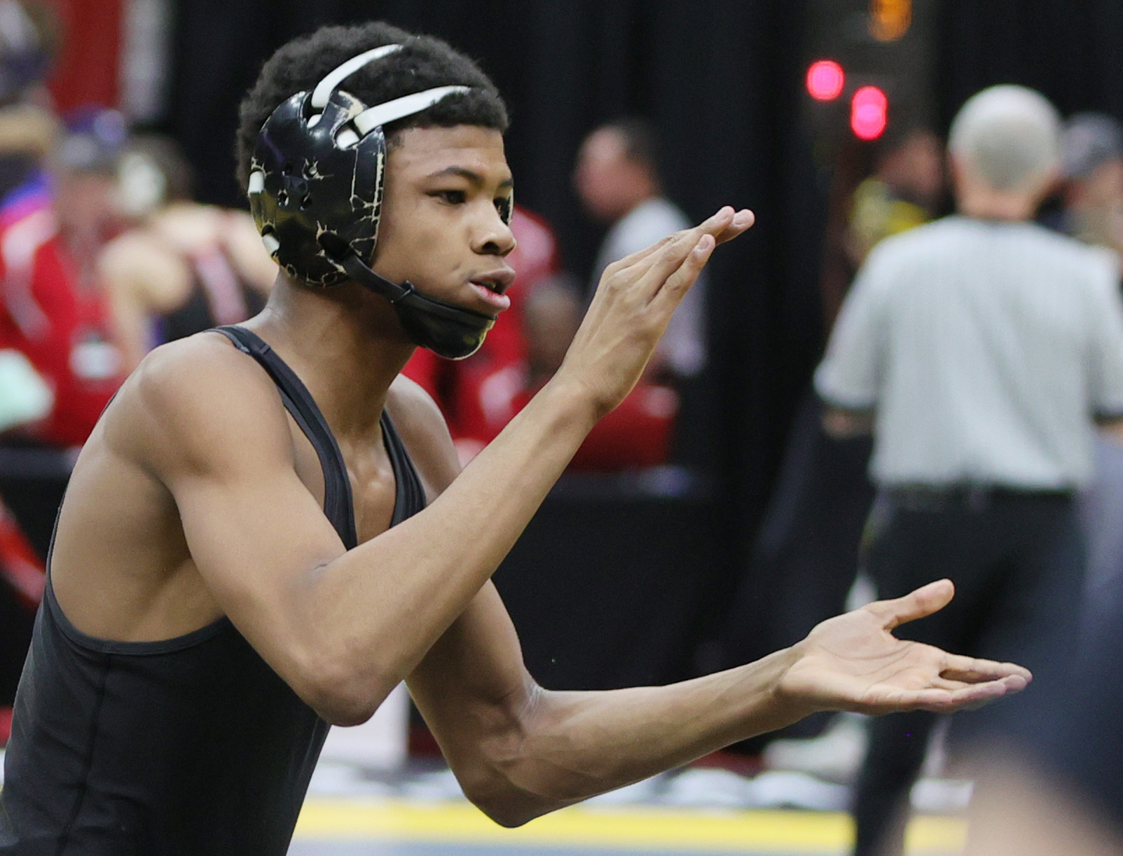 D1 state high school wrestling tournament semifinals, March 11, 2023 ...