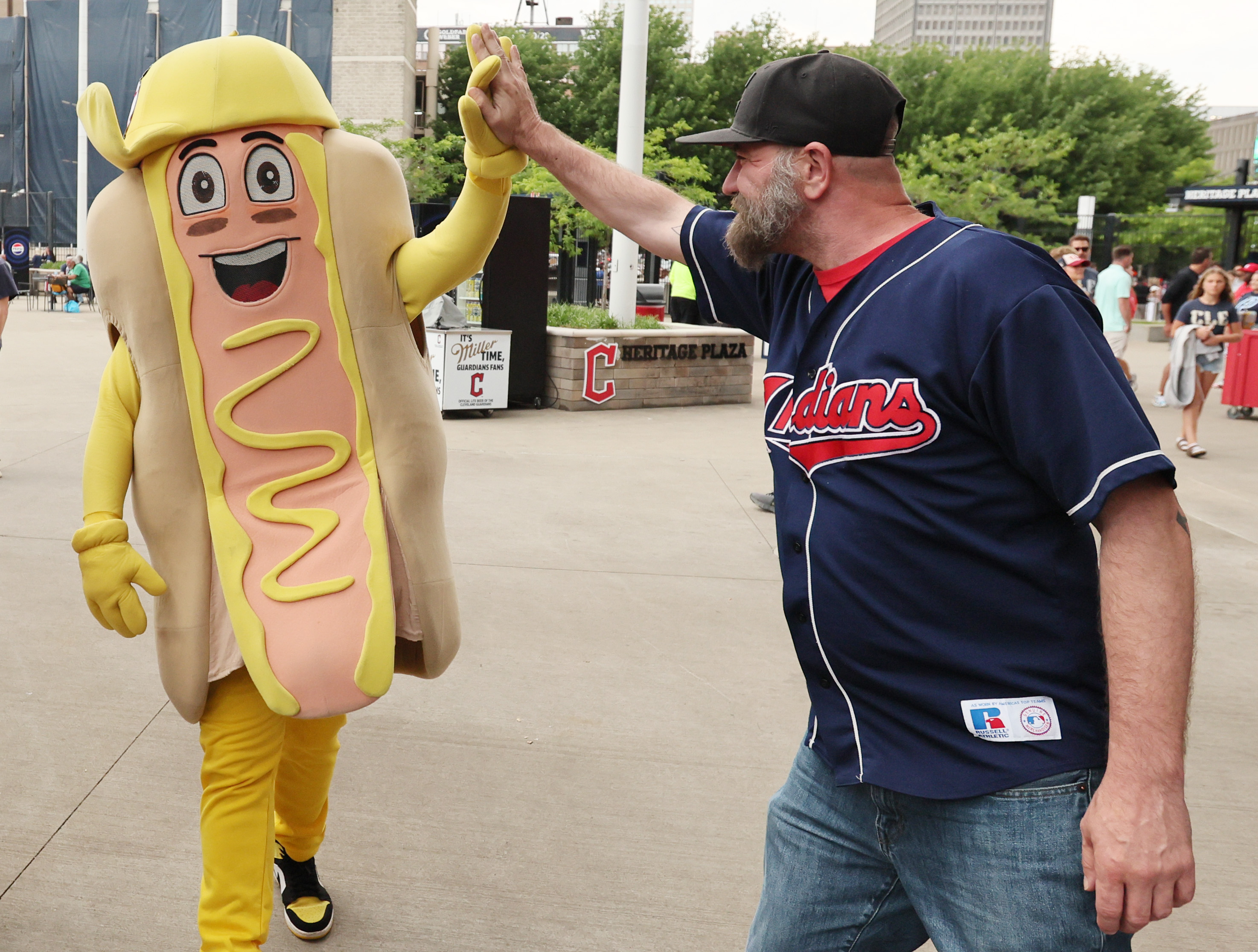 An evening at Progressive Field with the Cleveland Guardians’ Hot Dog ...