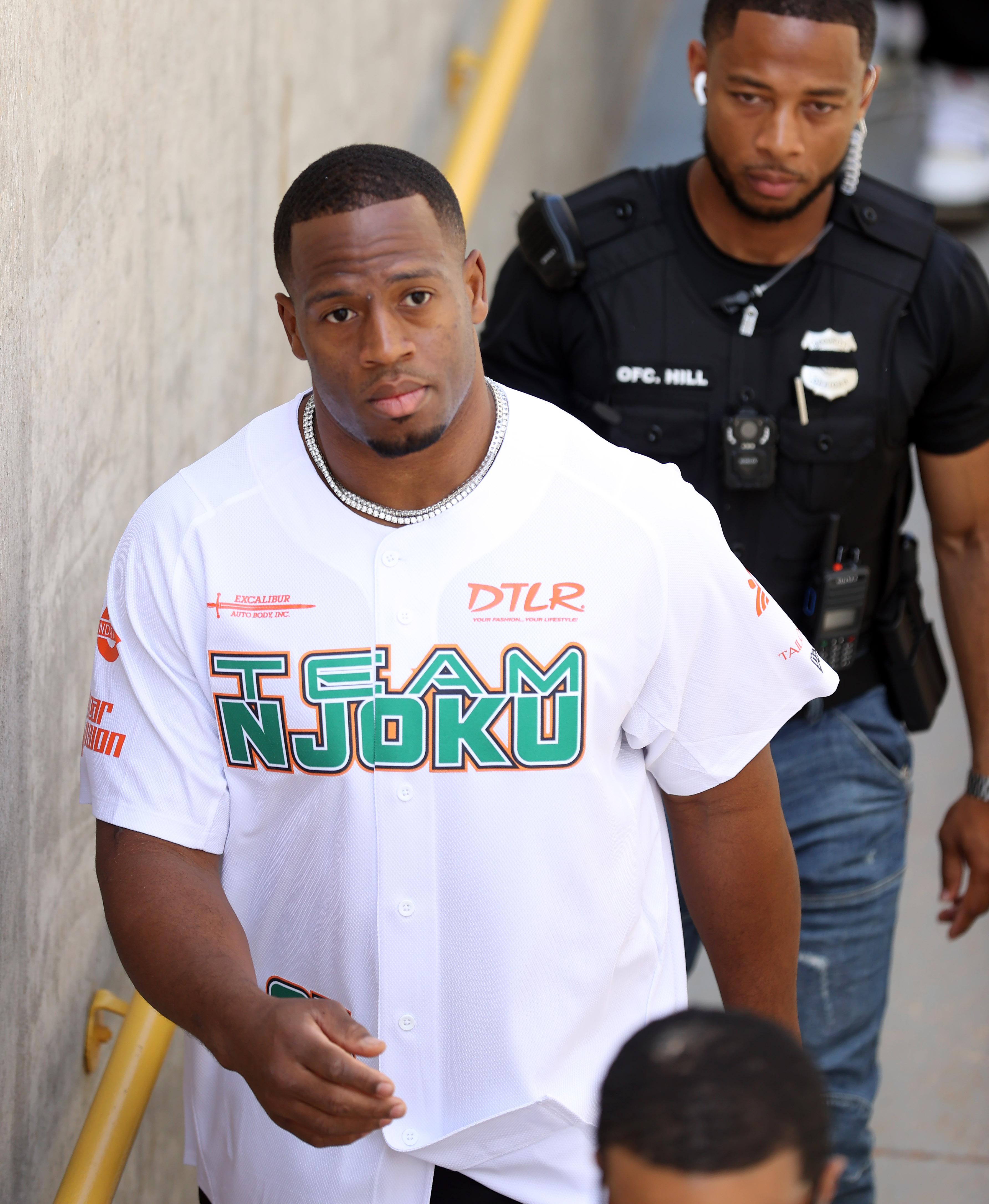 David Njoku celebrity softball game, June 8, 2024 - cleveland.com