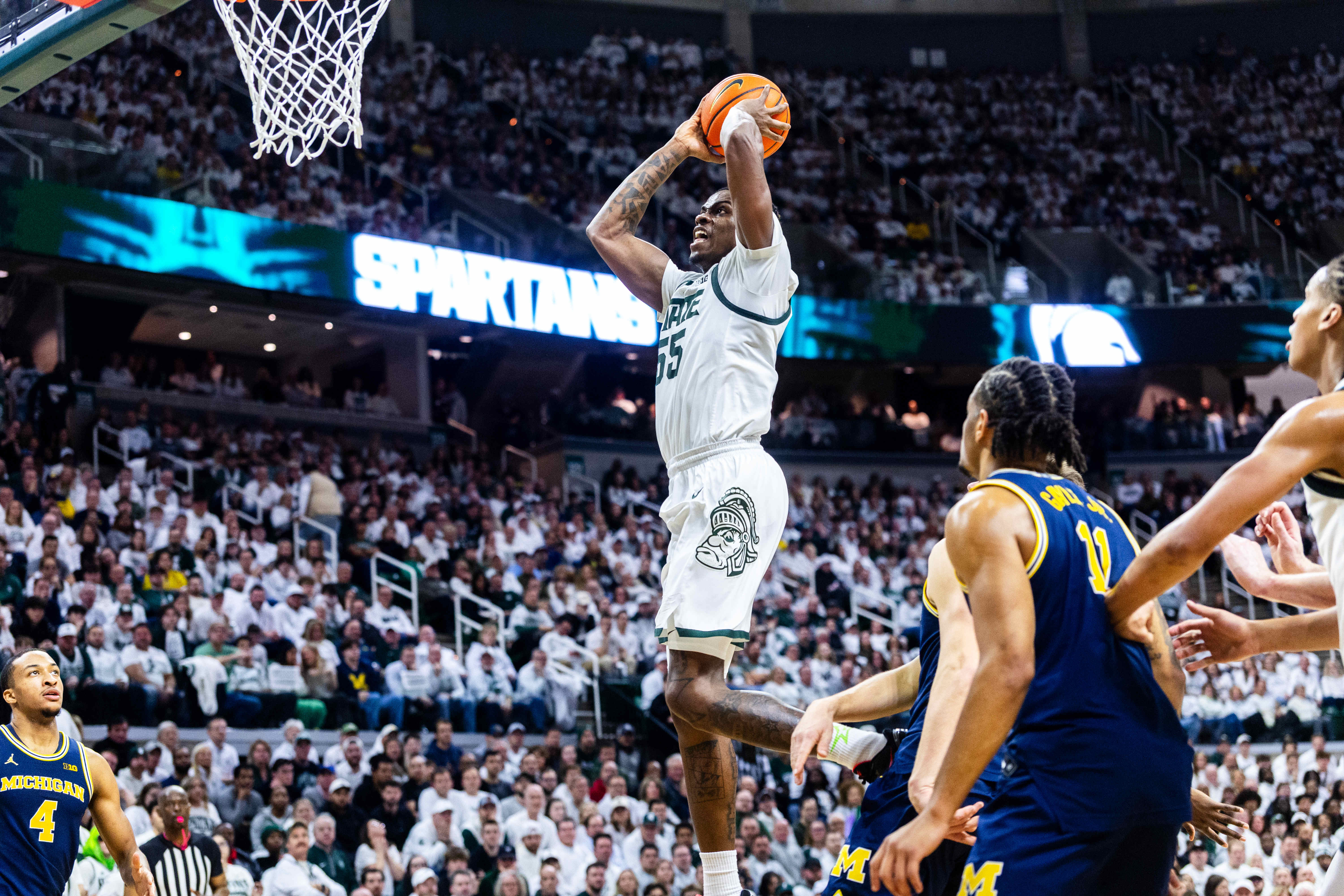 No. 7 Michigan State basketball hosts No. 3 Michigan in rivalry ...