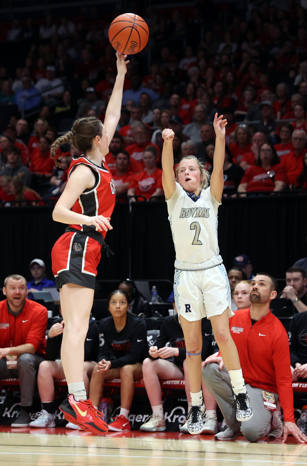 Rootstown vs Columbus Grove, Div VI, girl's basketball finals ...