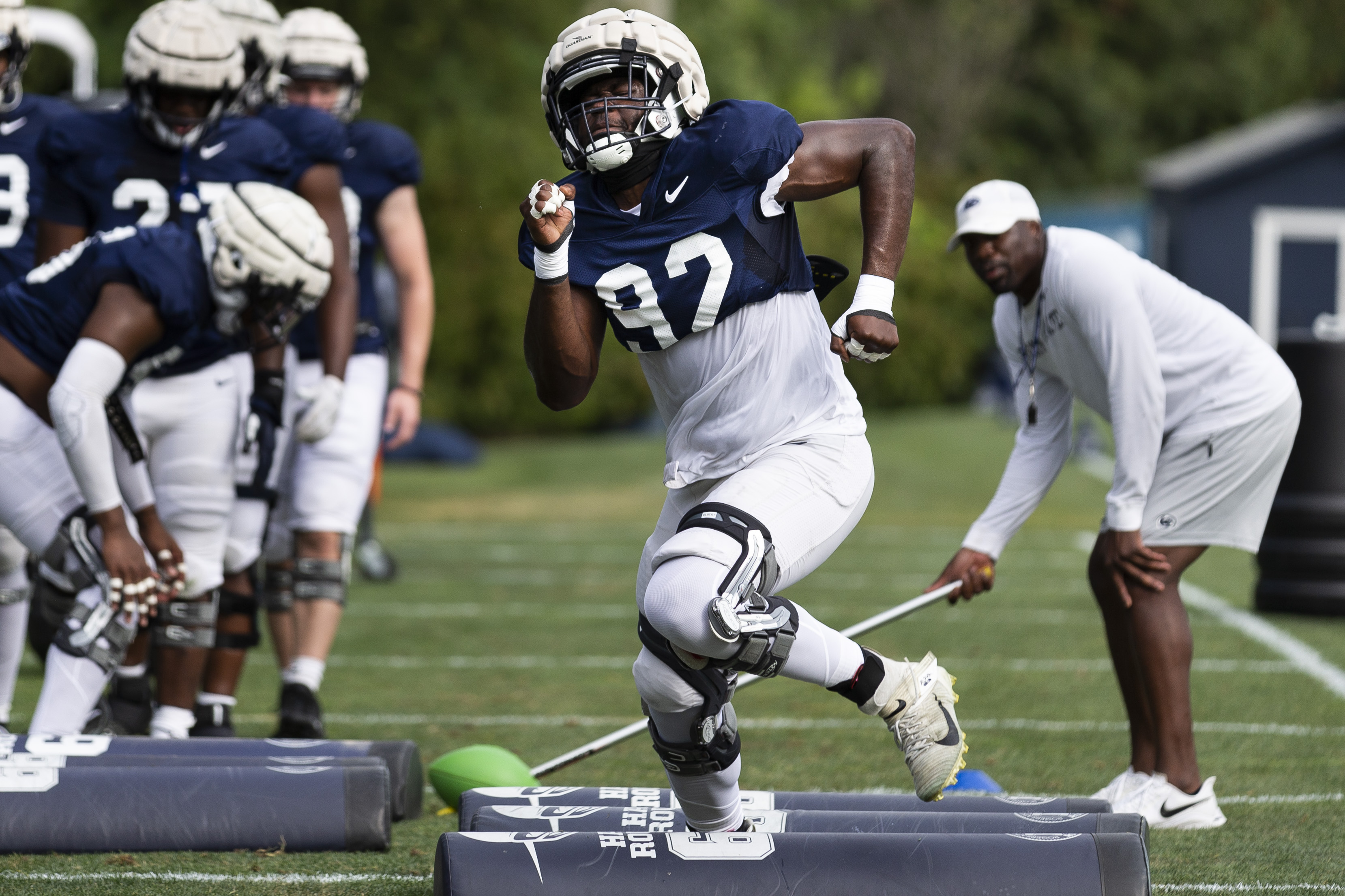 Penn State defenders in action at Wednesday practice - pennlive.com