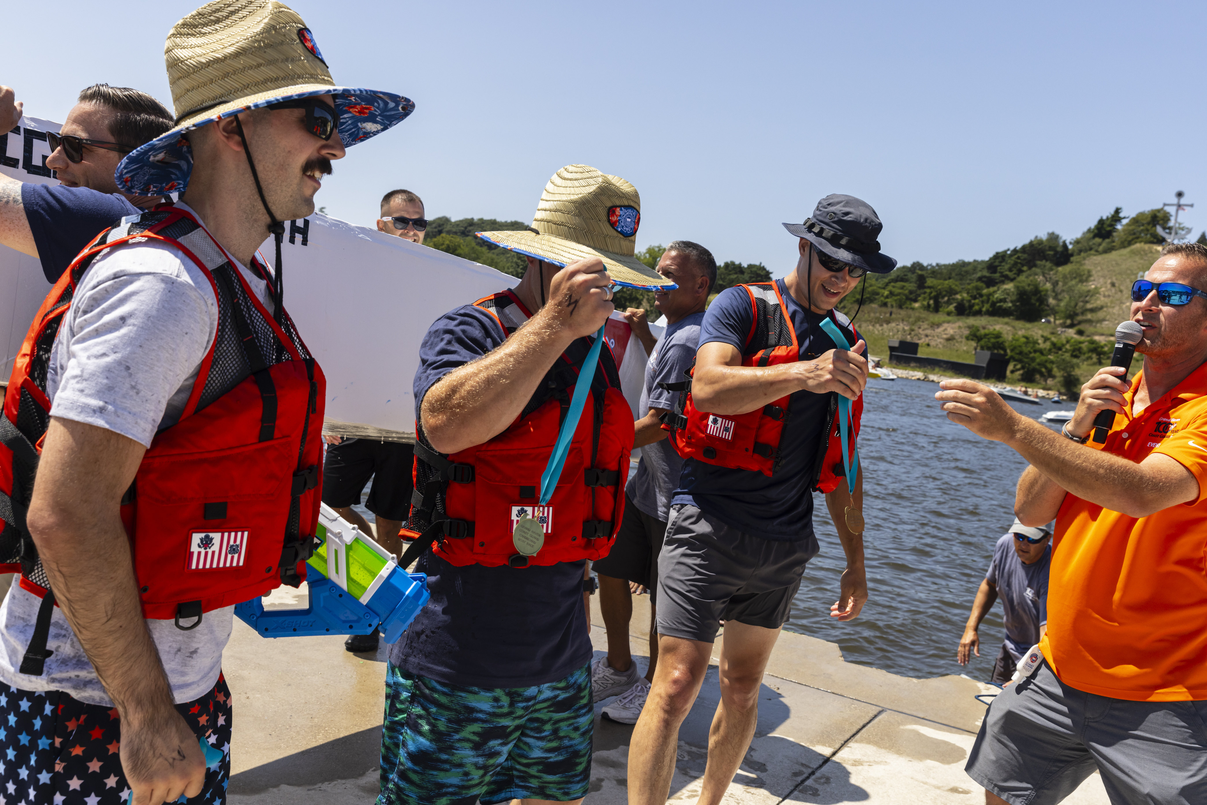 Just keep paddling! Cardboard boats race at the Coast Guard Festival ...