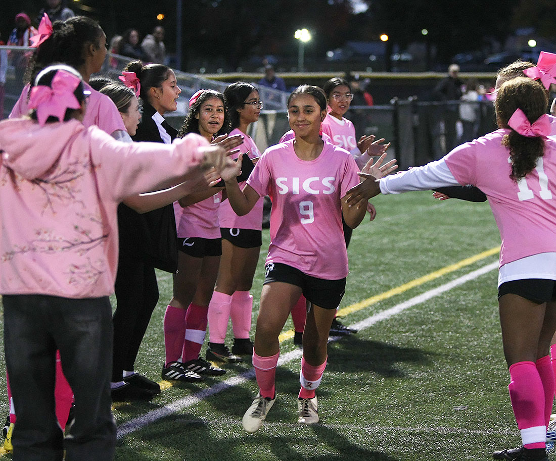 Hopkins Academy vs Springfield International Charter girls Soccer 10/9 ...