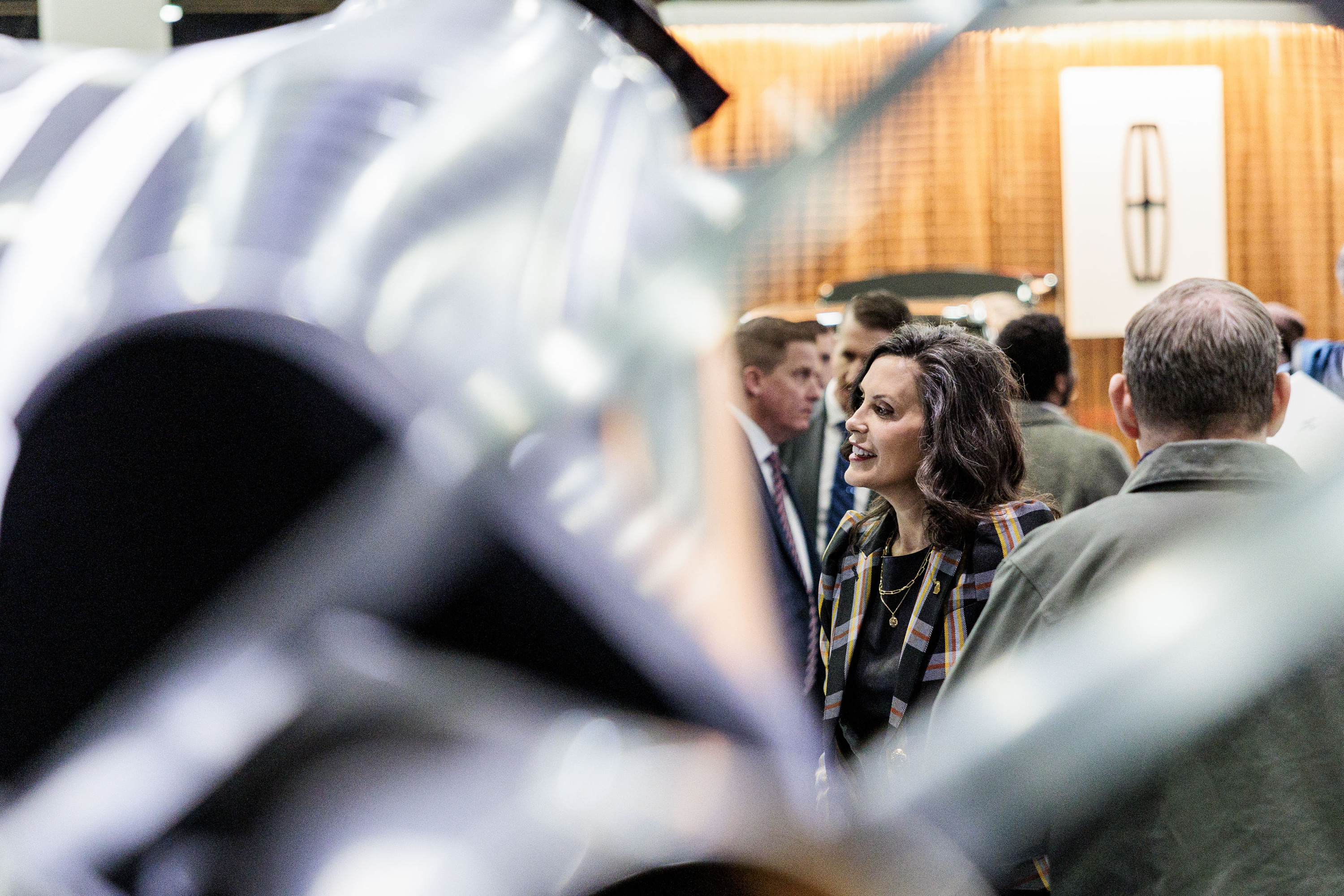 Gov. Gretchen Whitmer tours Detroit Auto Show - mlive.com