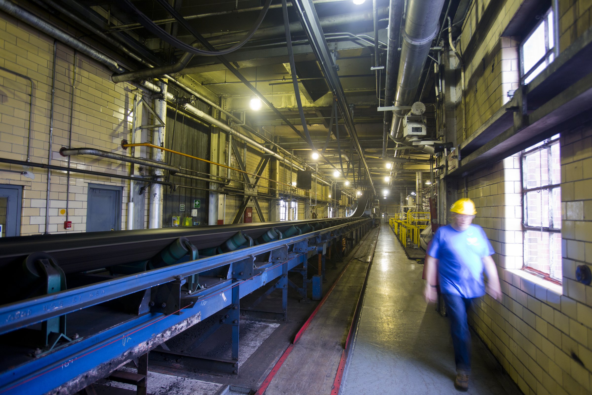 Memorial plaque honors those who operated the B.C. Cobb Power Plant ...